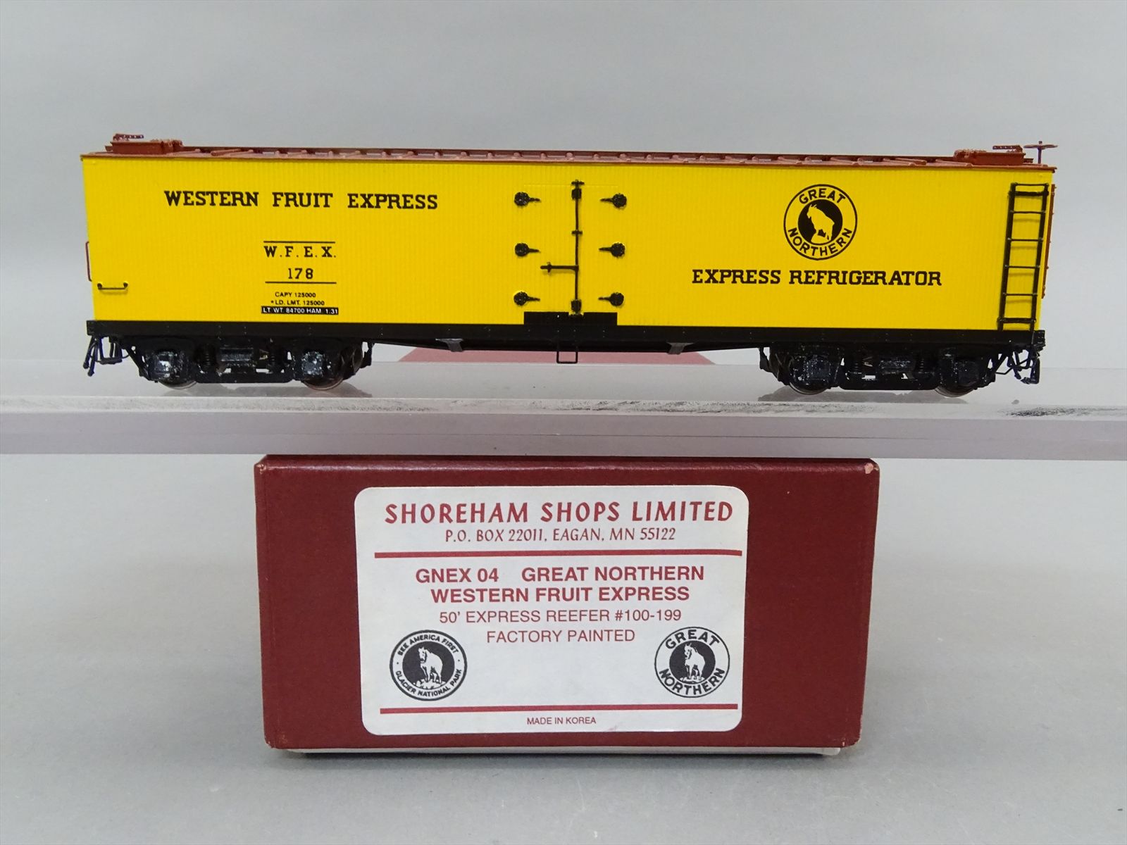 HO Brass Model - SSL GNEX04 GN Great Northern WFE Western Fruit Express ...