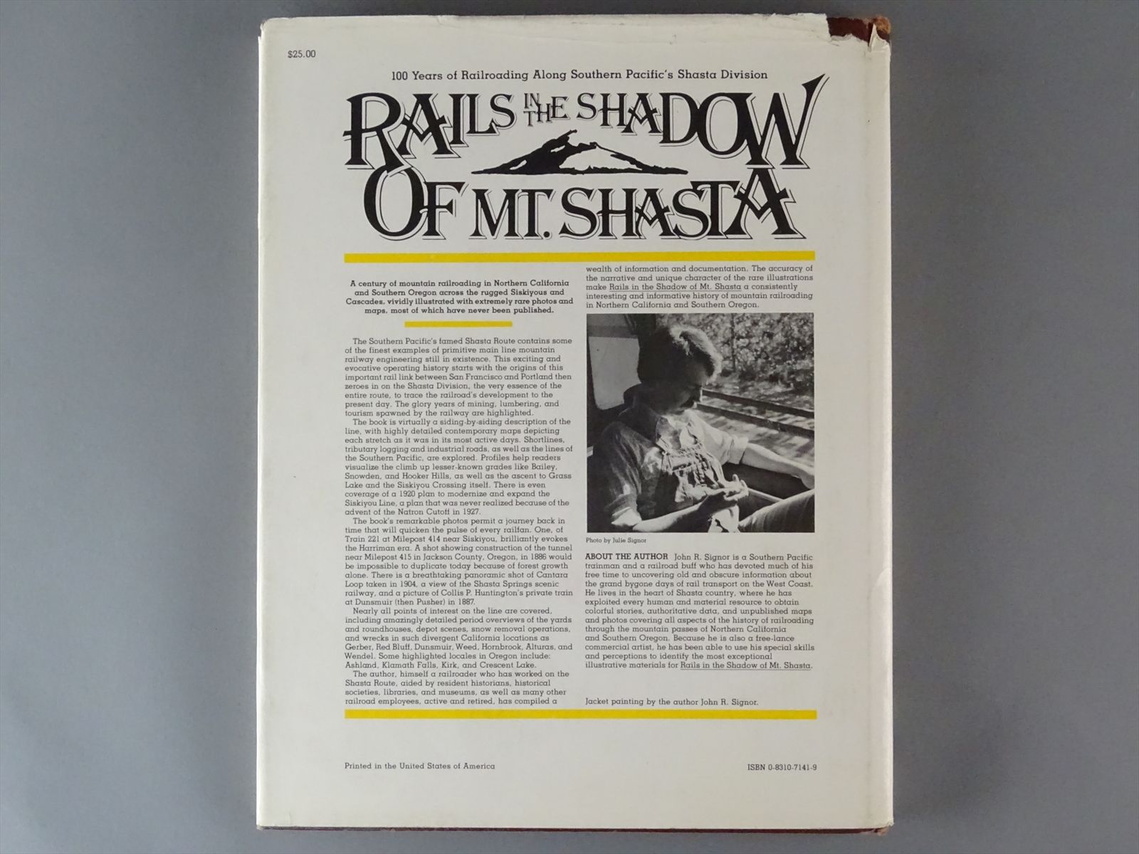 Railroad Book - Rails in the Shadow of Mt. Shasta - John Signor - 262 ...