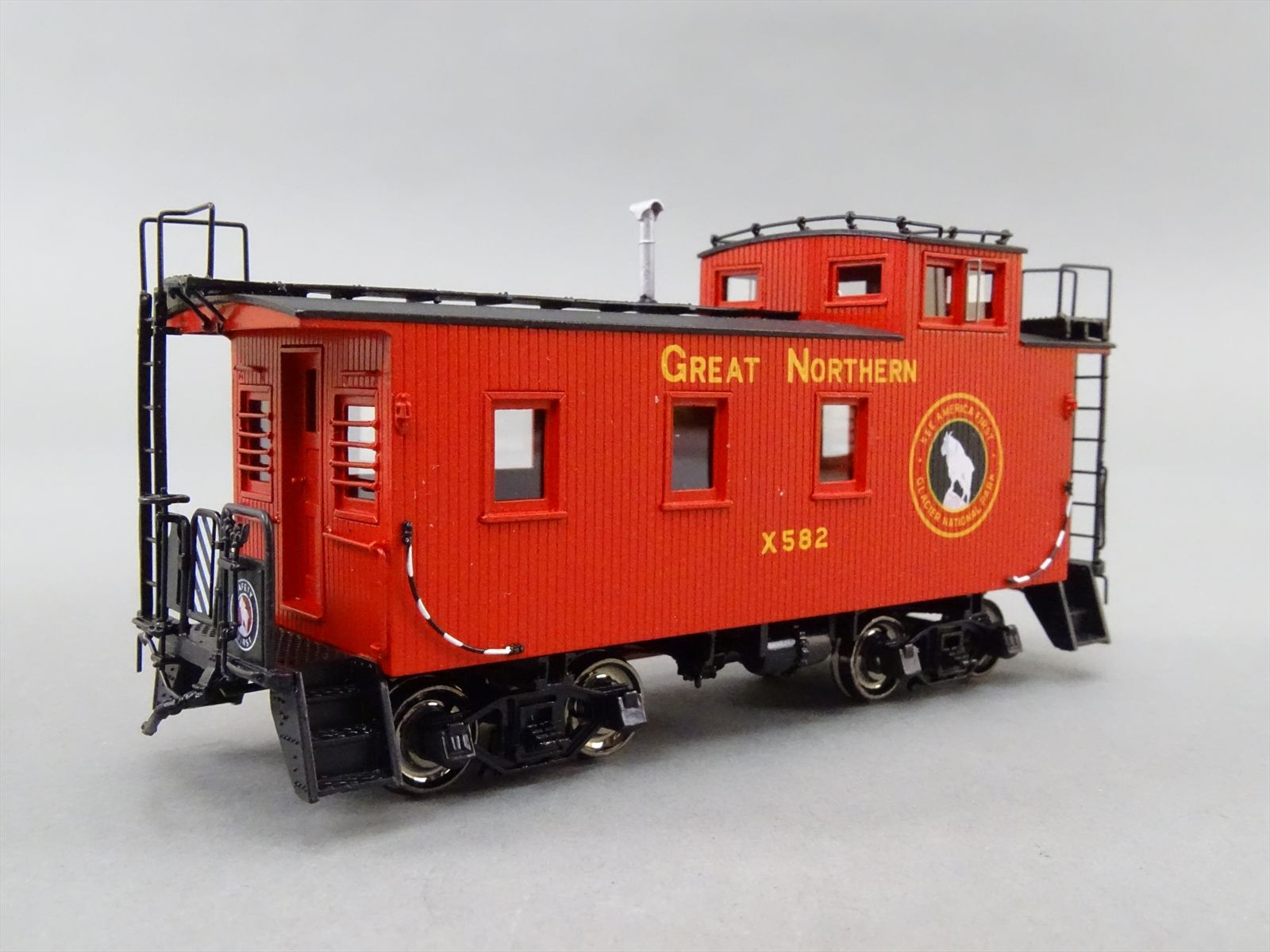 HO Brass Model - CIL 2233.1 GN Great Northern 25' Wood Caboose Later ...