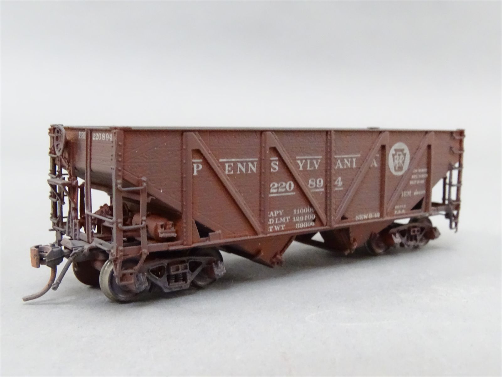HO Brass Model - OMI 3106 PRR Pennsylvania H-31C Steel 2-Bay Hopper ...