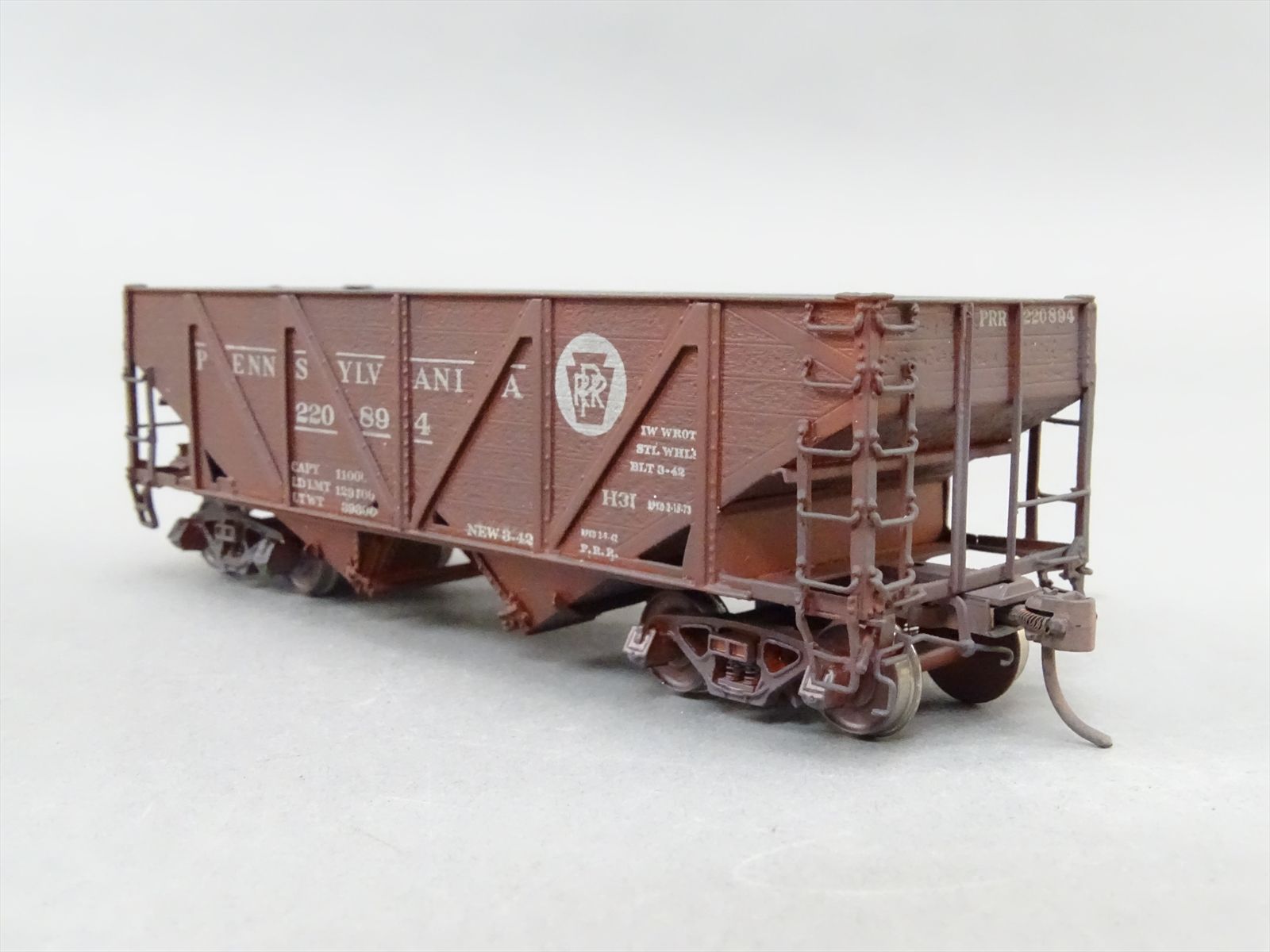 HO Brass Model - OMI 3106 PRR Pennsylvania H-31C Steel 2-Bay Hopper ...
