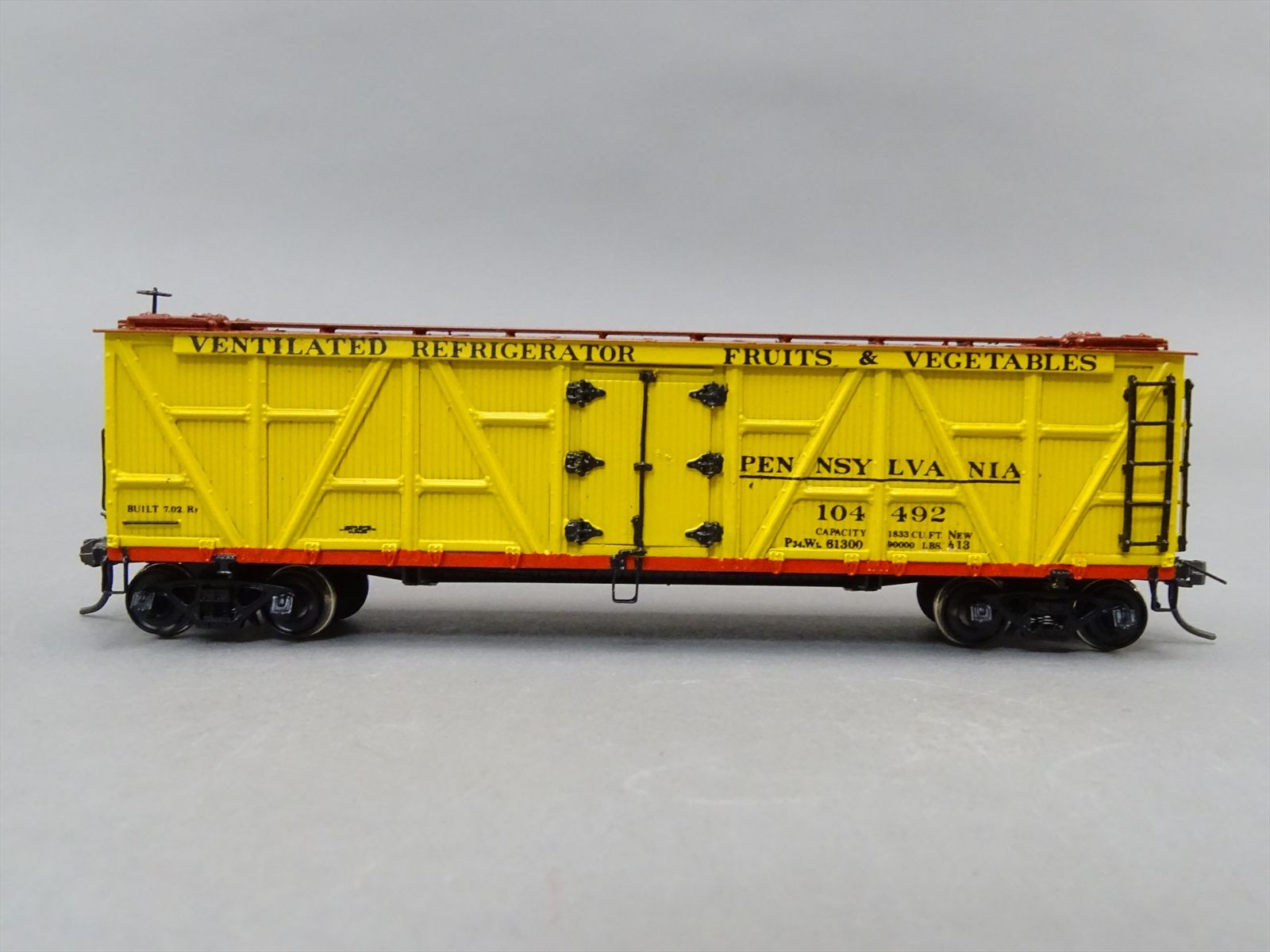 HO Brass Model - OMI 3069 FGEX PRR Pennsylvania R7 Reefer Refrigerator ...