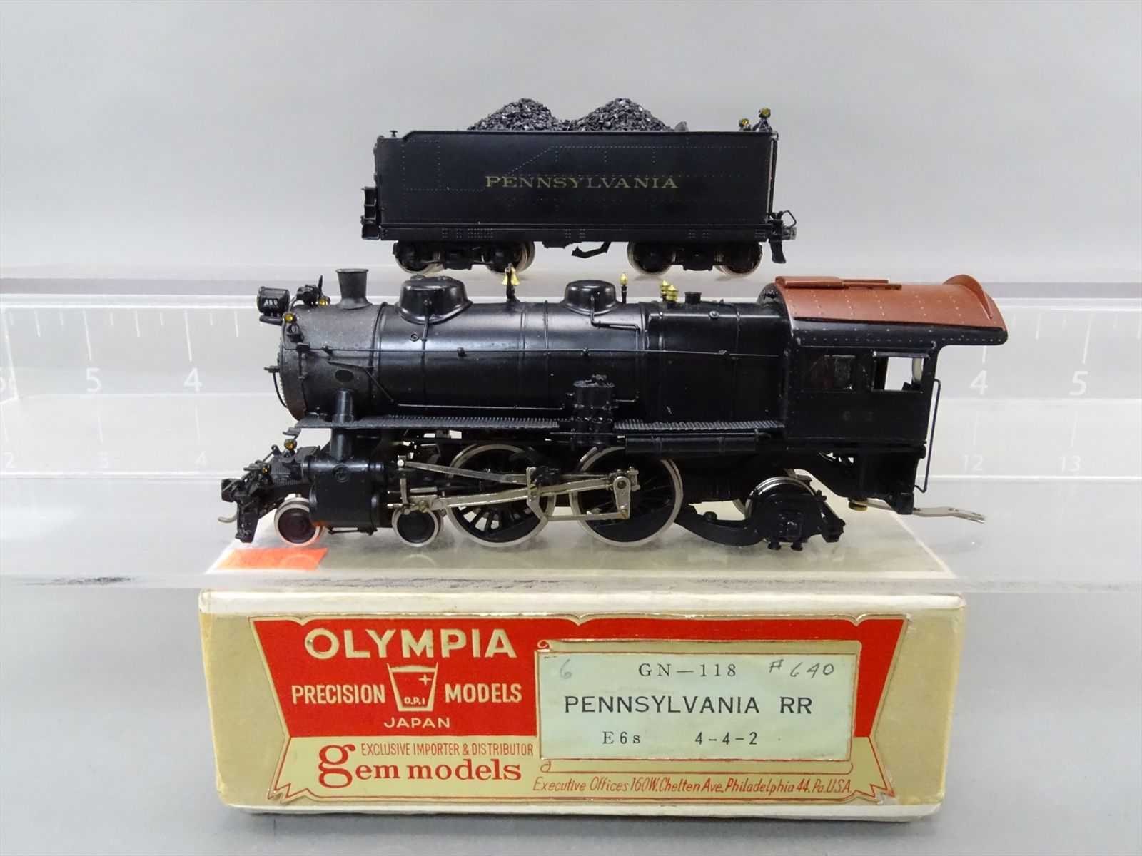 HO Brass Model - GEM GN-118 PRR Pennsylvania E6S 4-4-2 #640 - Custom ...