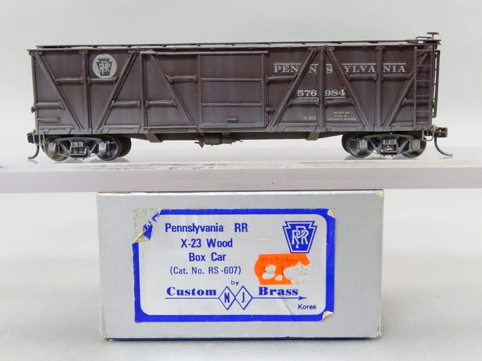 HO Brass Model - NJCB RS-607 PRR Pennsylvania X-23 Outside Braced Wood ...