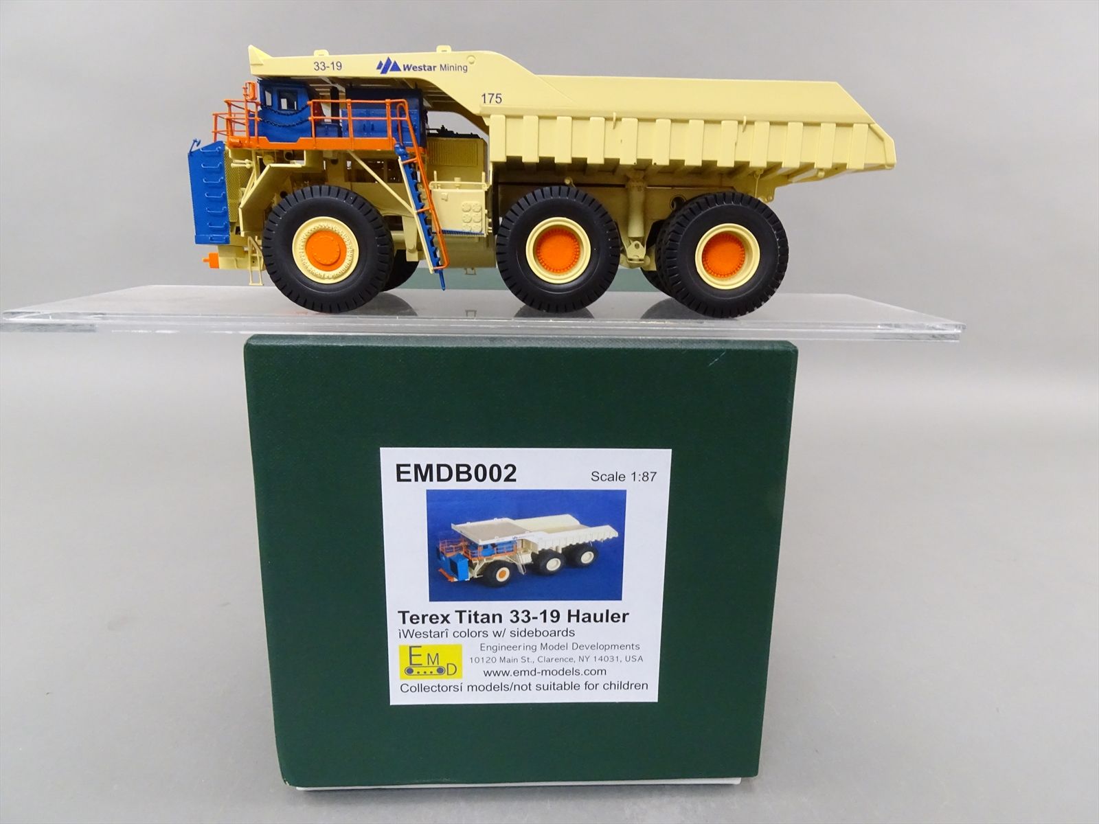 HO 1:87 Scale Brass Model - EMD B002 Westar Mining Terex Titan 33-19 ...