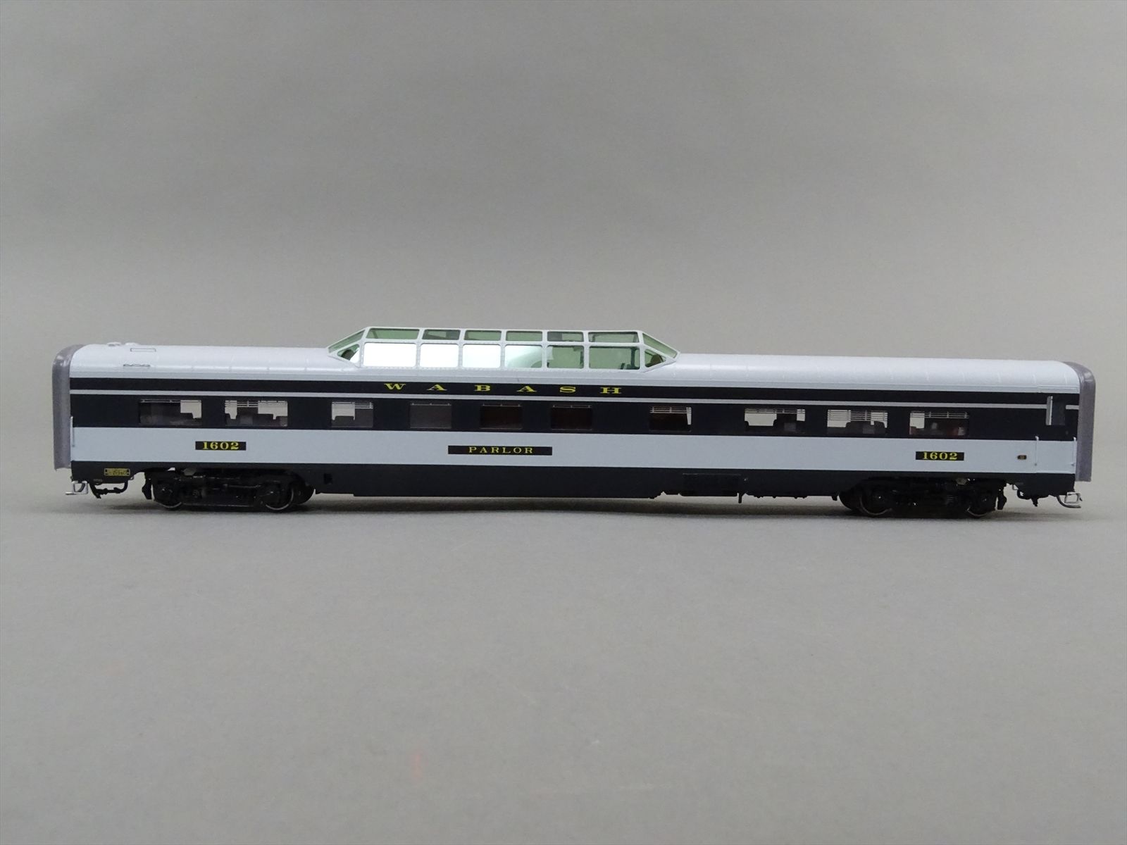 HO Brass Model - UTI 1156-1 WAB Wabash Early Pullman Dome Parlor #1602 - F/P + Interior + Lights ...
