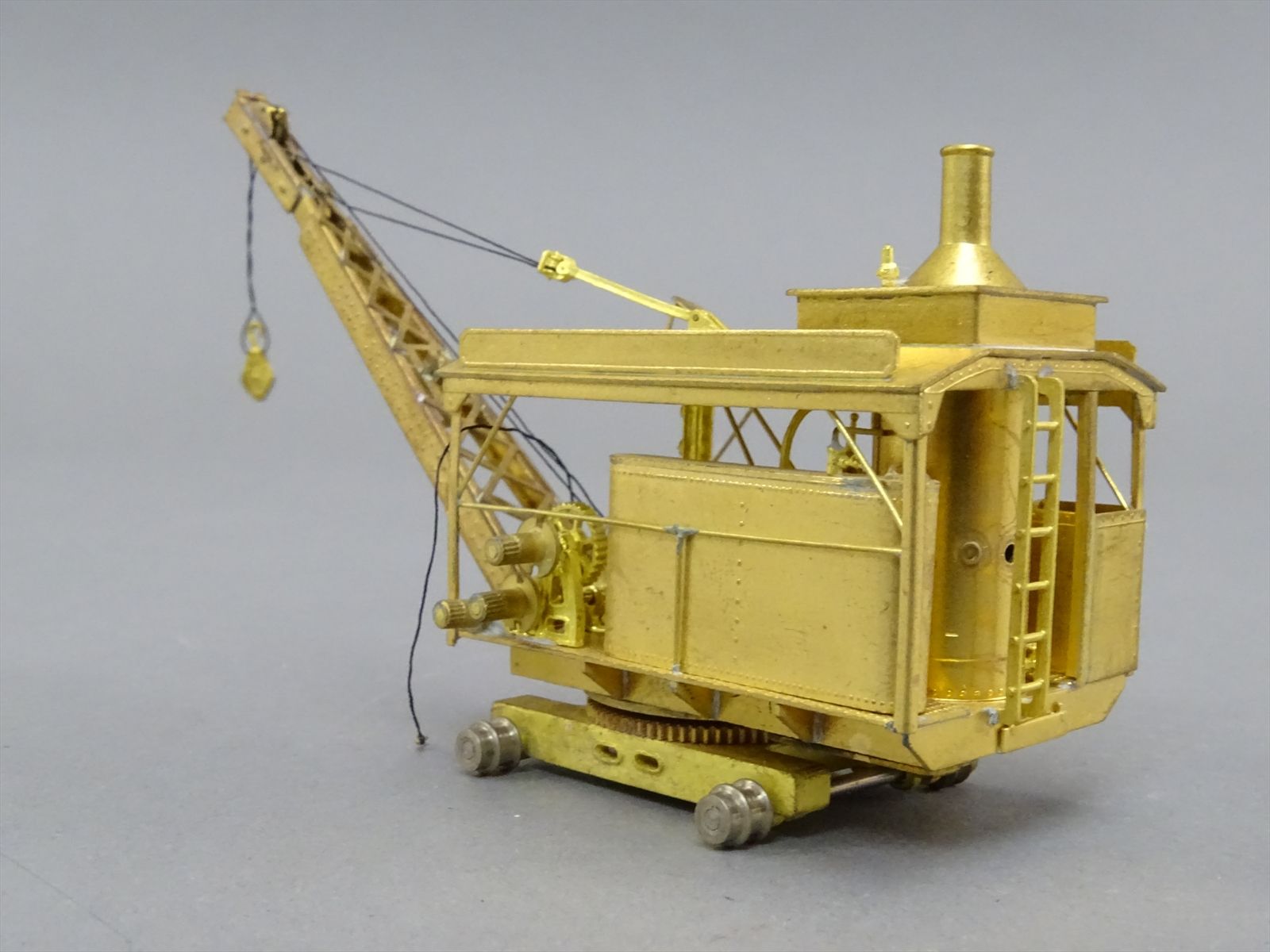 HO / HOn3 Brass Model - OMI 1333 A.H. Log Loader On Dollies - Unpainted ...