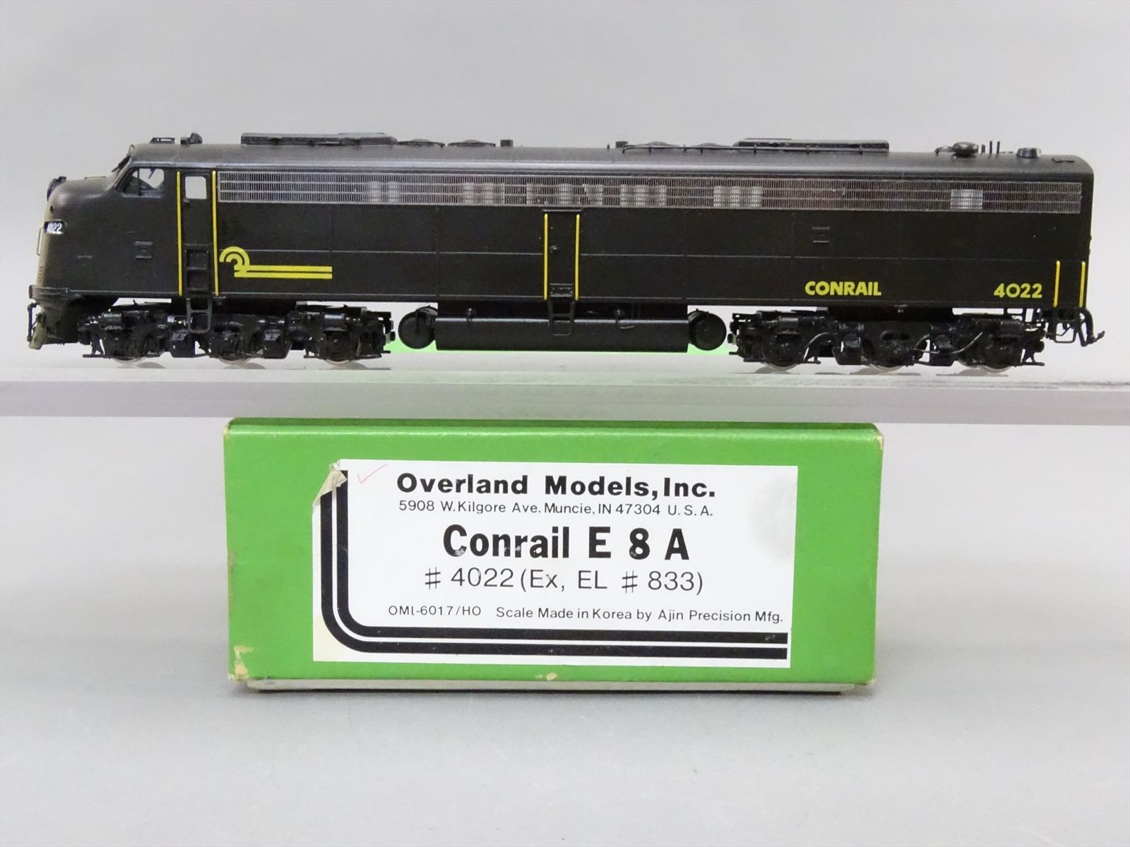 HO Brass Model - OMI 6017 CR Conrail E8A #4022 - Custom - 1989 Run - Ajin - 1 of 15!