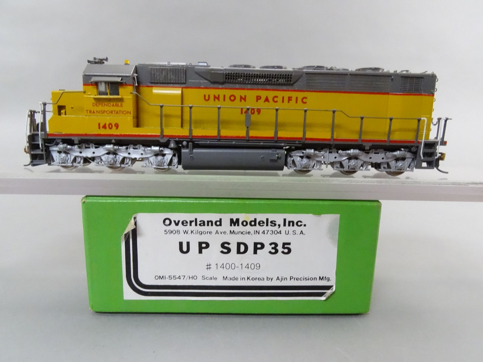 HO Brass Model - OMI 5547 UP Union Pacific SDP35 #1409 - Custom - 1991 Run - Ajin