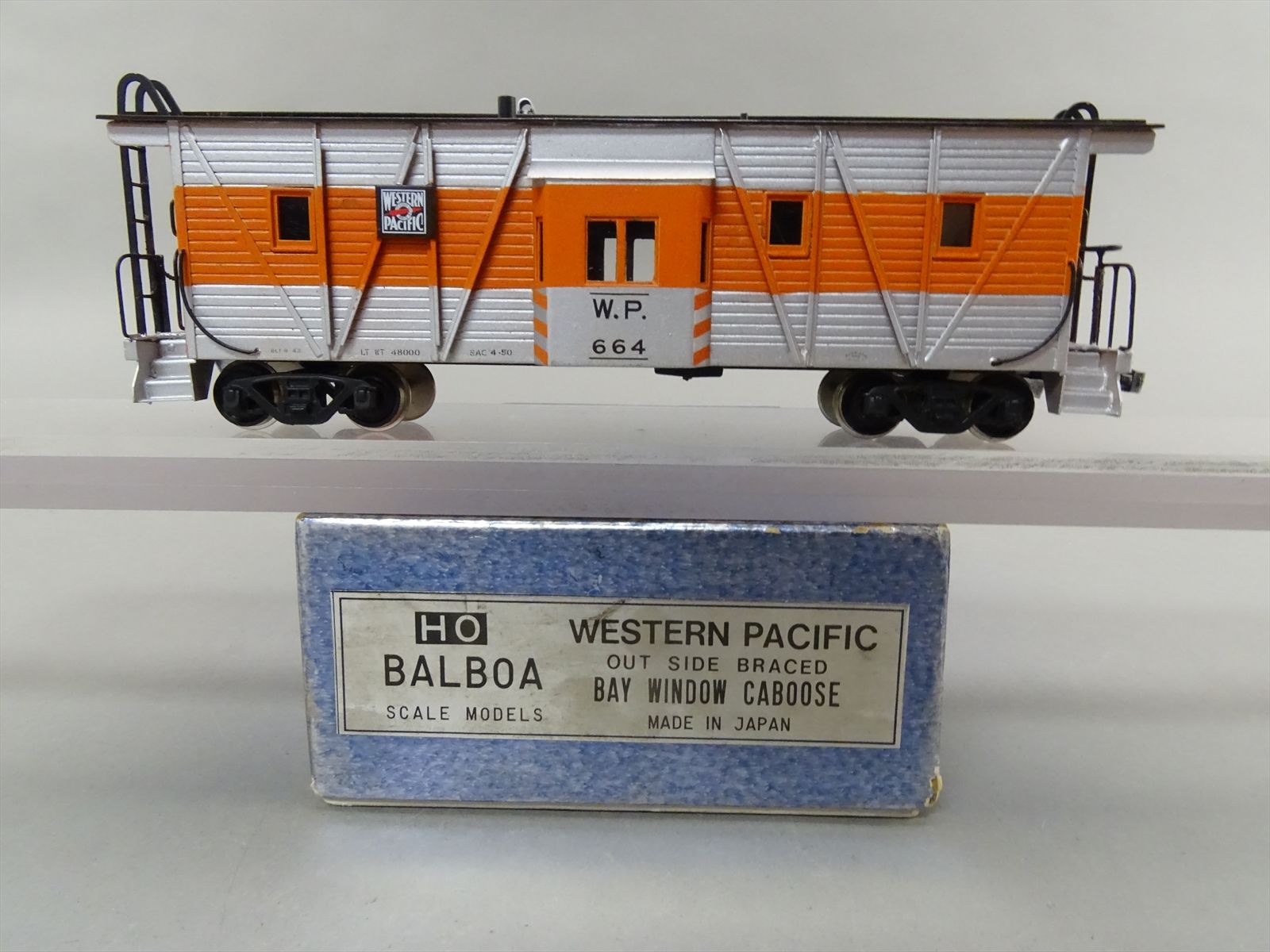 HO Brass Model - Balboa WP Western Pacific Bay Window Outside Braced ...