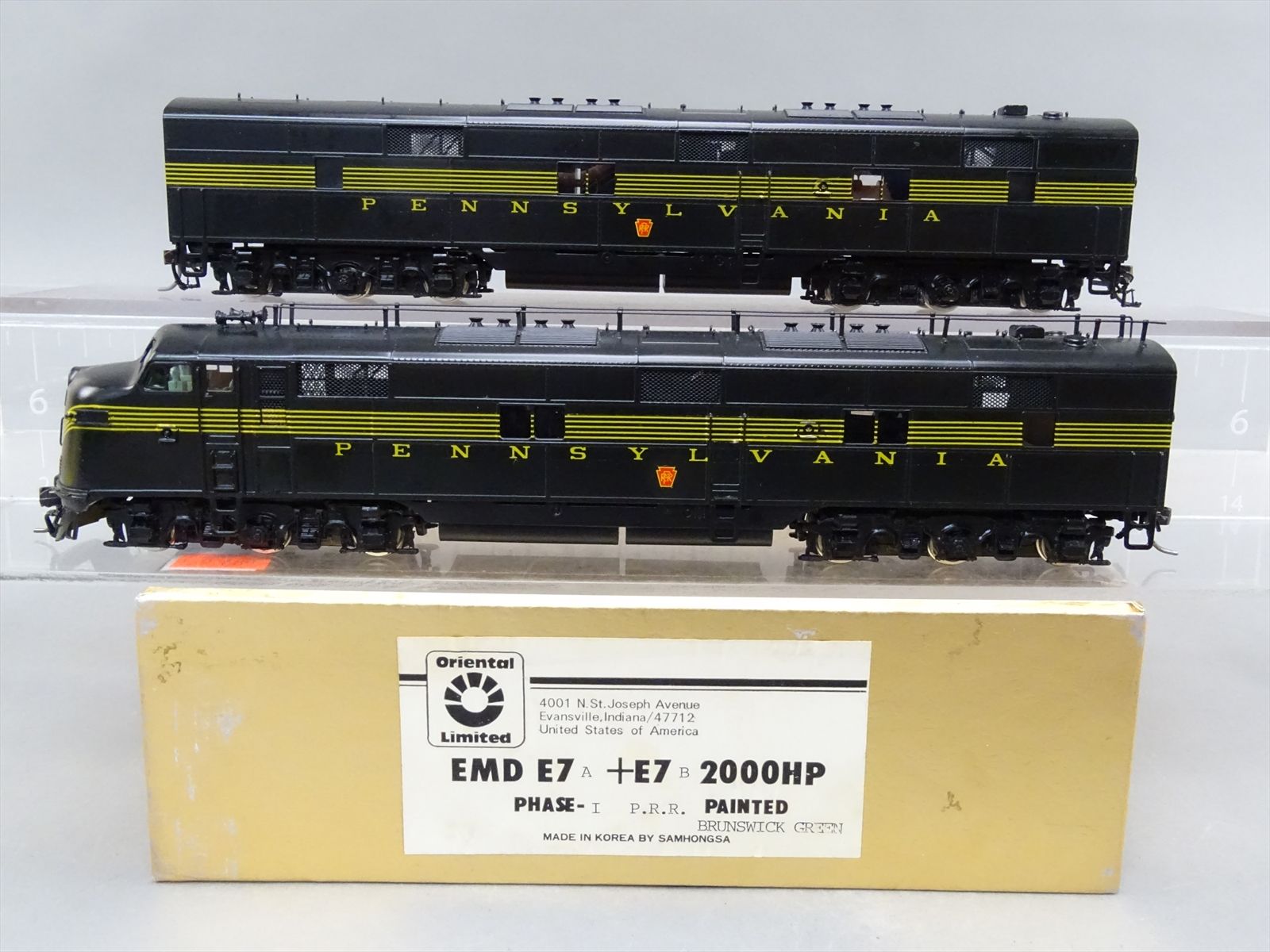 HO Brass Model - Oriental PRR Pennsylvania E7 E7A E7B Phase II ...