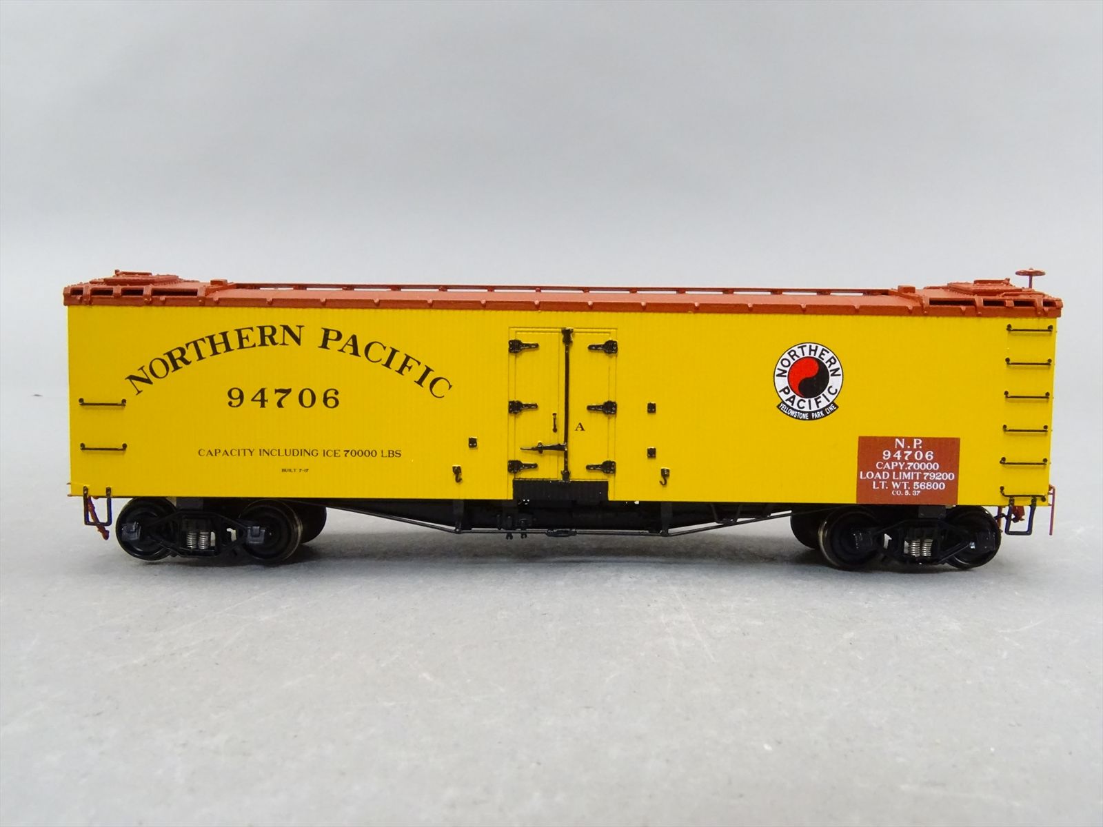 HO Brass Model - W&R NP Northern Pacific Reefer Version 1 Yellow #94706 ...