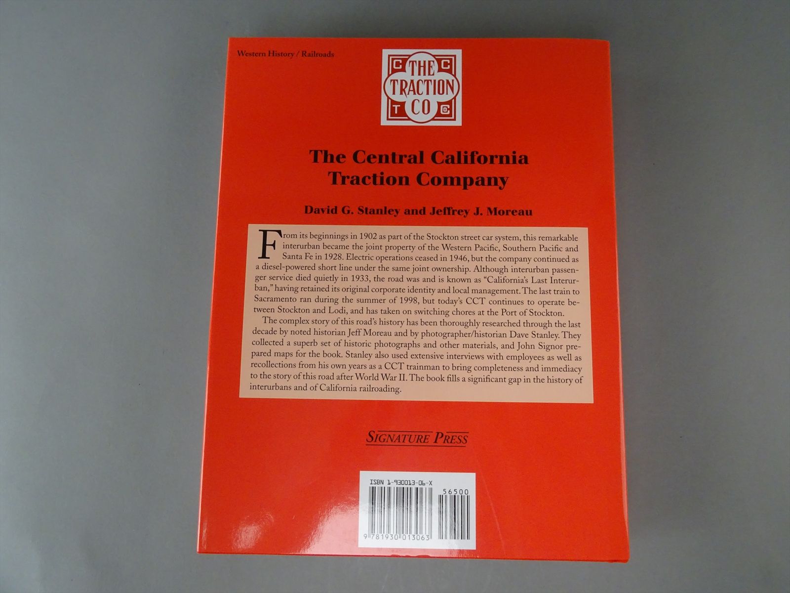 Railroad Book - The Central California Traction Company - Stanley ...