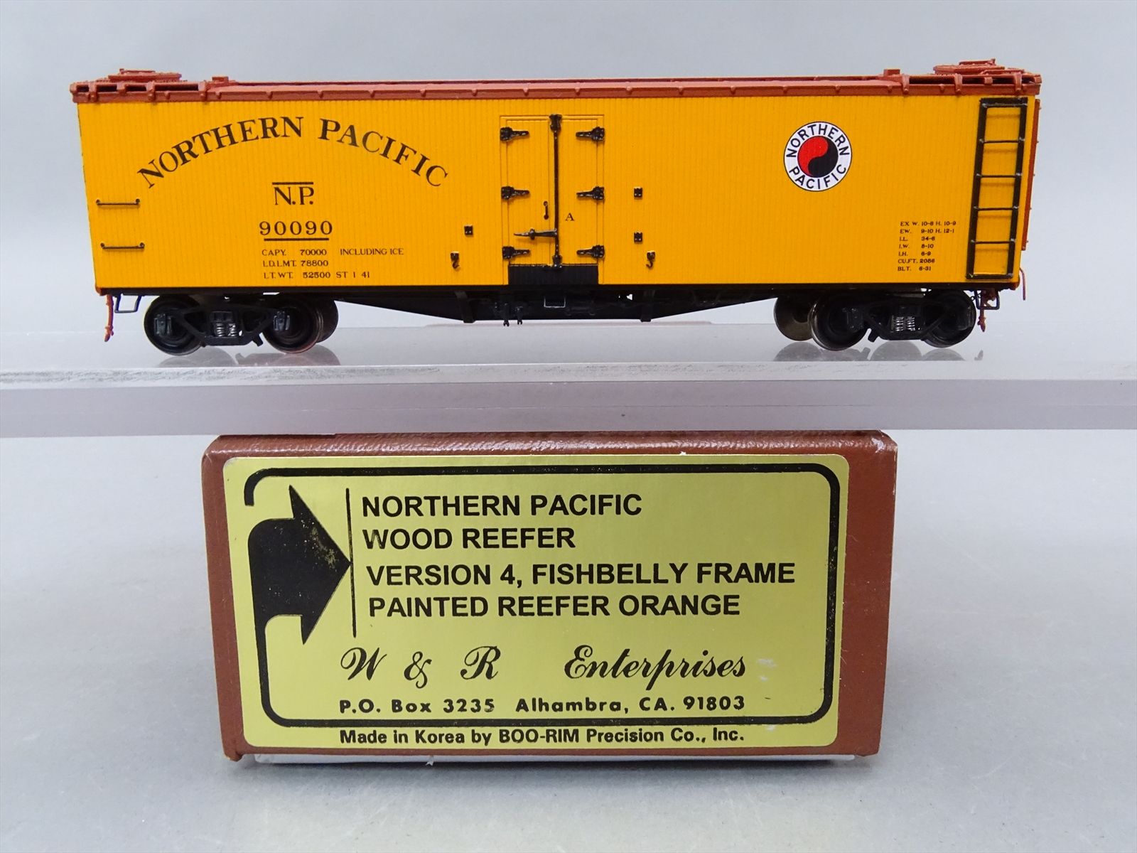 HO Brass Model - W&R NP Northern Pacific Wood Reefer Version 4 Orange ...