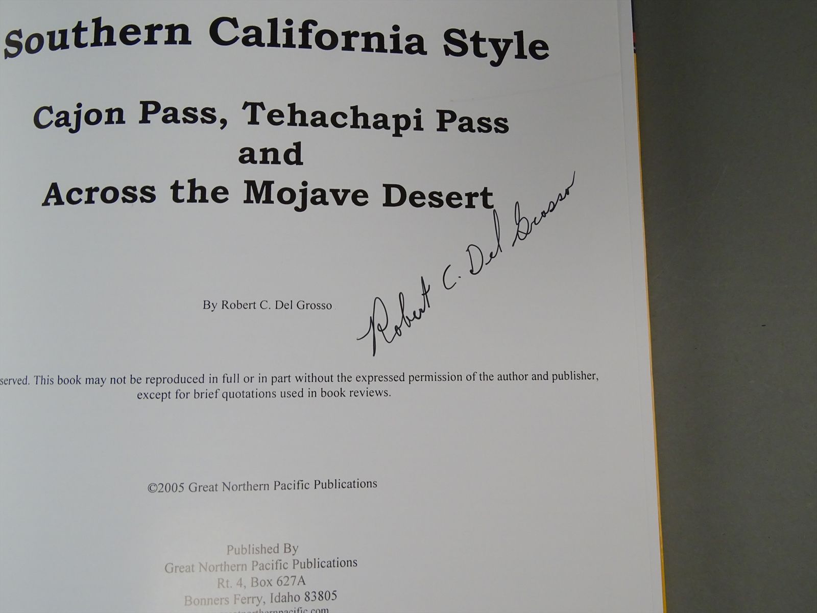 Railroad Book - BNSF Railway Southern California Style - Robert C. Del ...