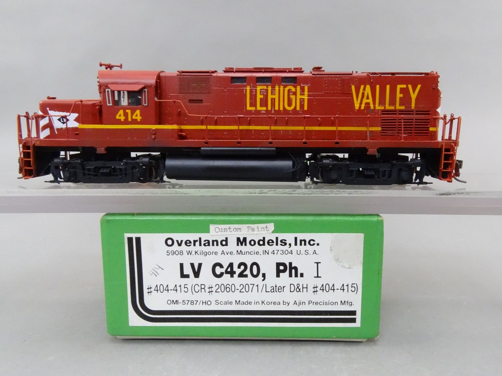 HO Brass Model - OMI 5787 LV Lehigh Valley C420 Phase I #414 - Custom ...
