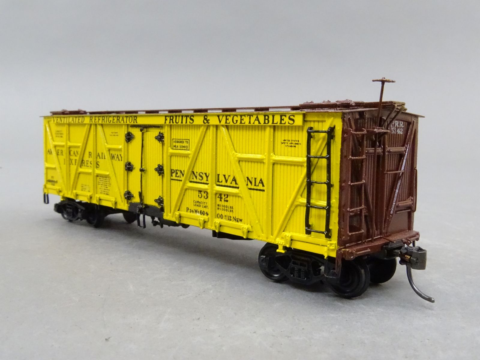 HO Brass Model - OMI 3069 FGEX PRR Pennsylvania R7 Reefer Refrigerator ...
