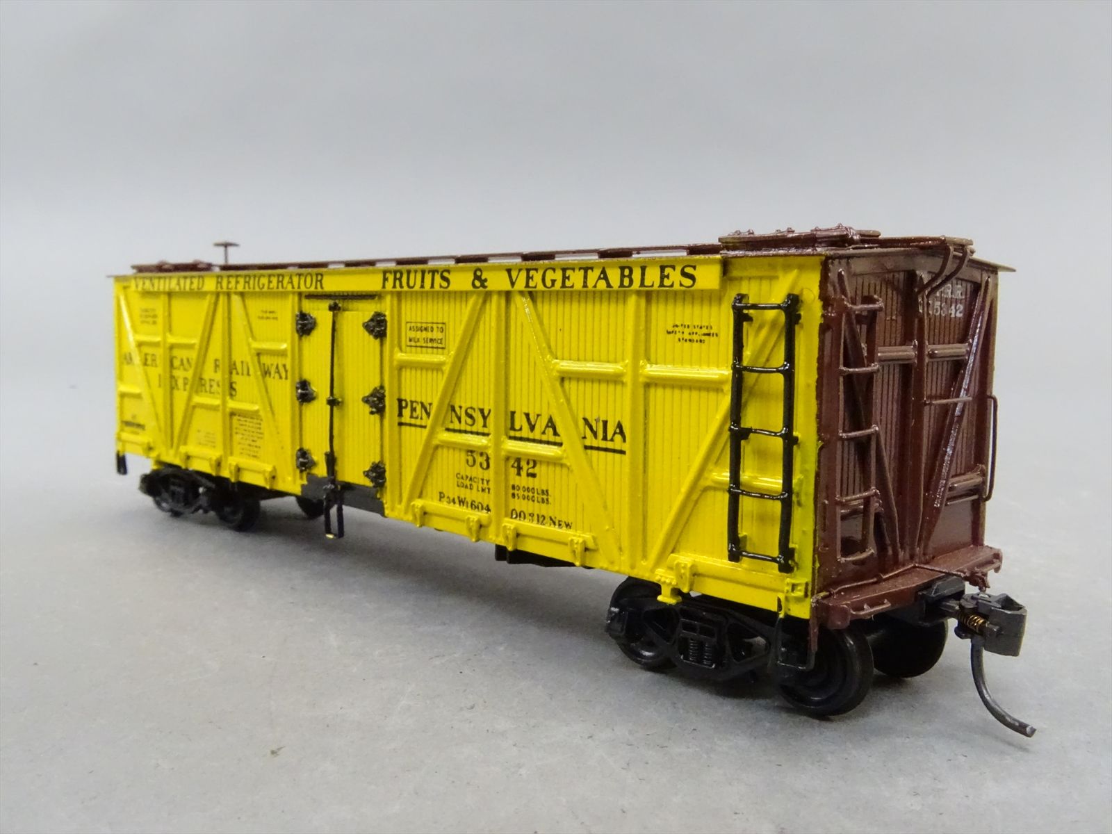 HO Brass Model - OMI 3069 FGEX PRR Pennsylvania R7 Reefer Refrigerator ...