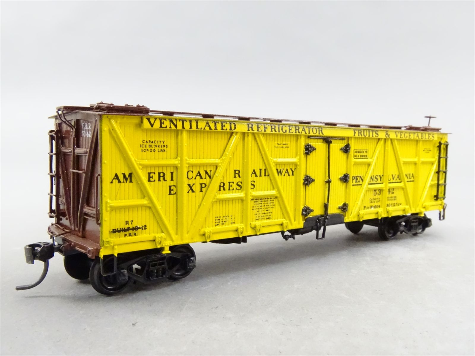 HO Brass Model - OMI 3069 FGEX PRR Pennsylvania R7 Reefer Refrigerator ...