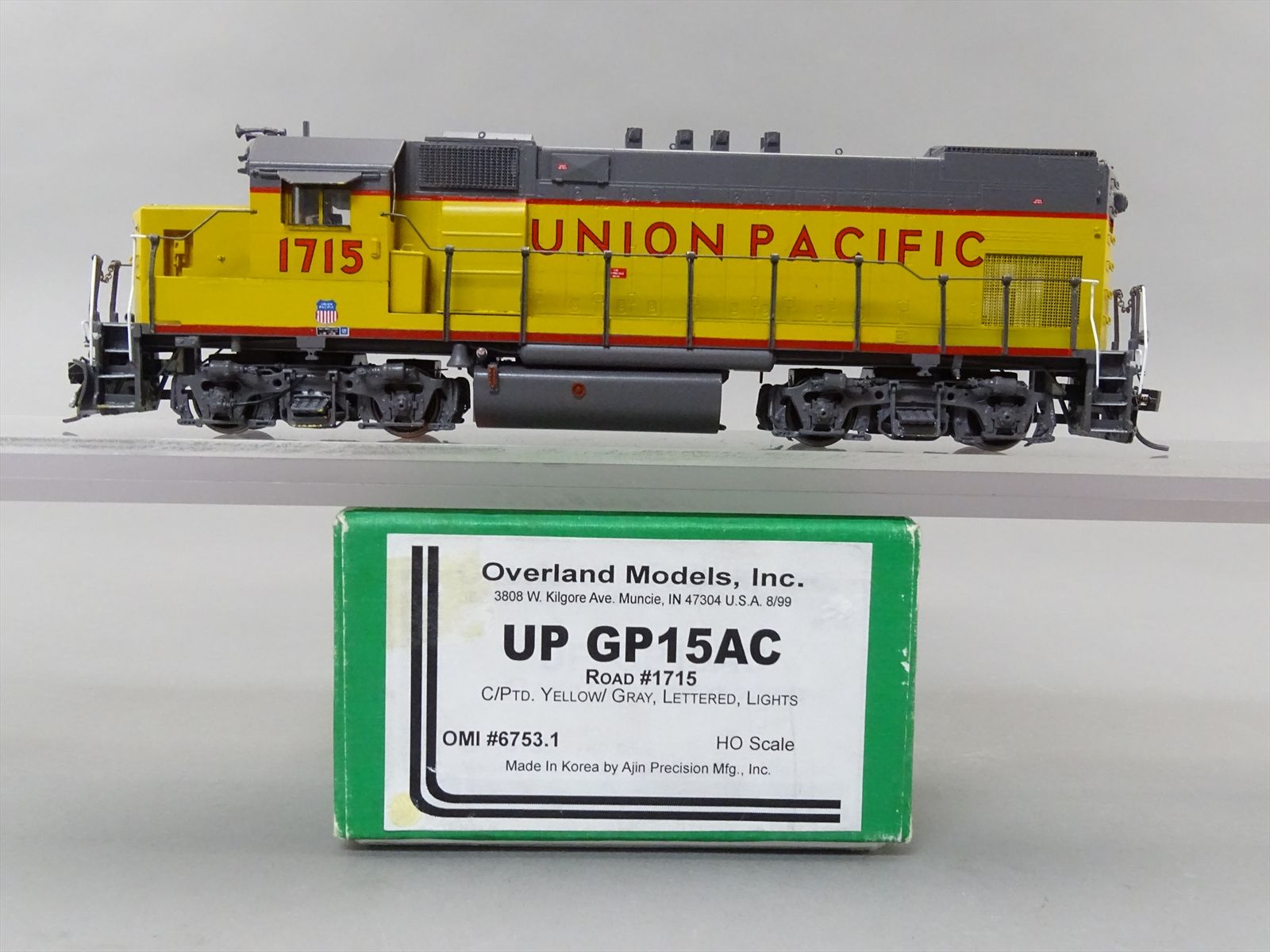 HO Brass Model - OMI 6753.1 UP Union Pacific GP15AC #1715 - F/P - 2000 Run - Ajin
