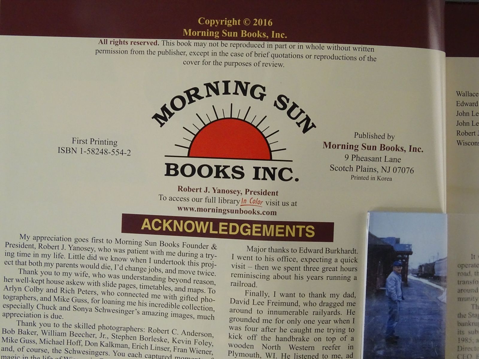 Railroad Book - Wisconsin Central In Color - Dean Freimund - 128 pages