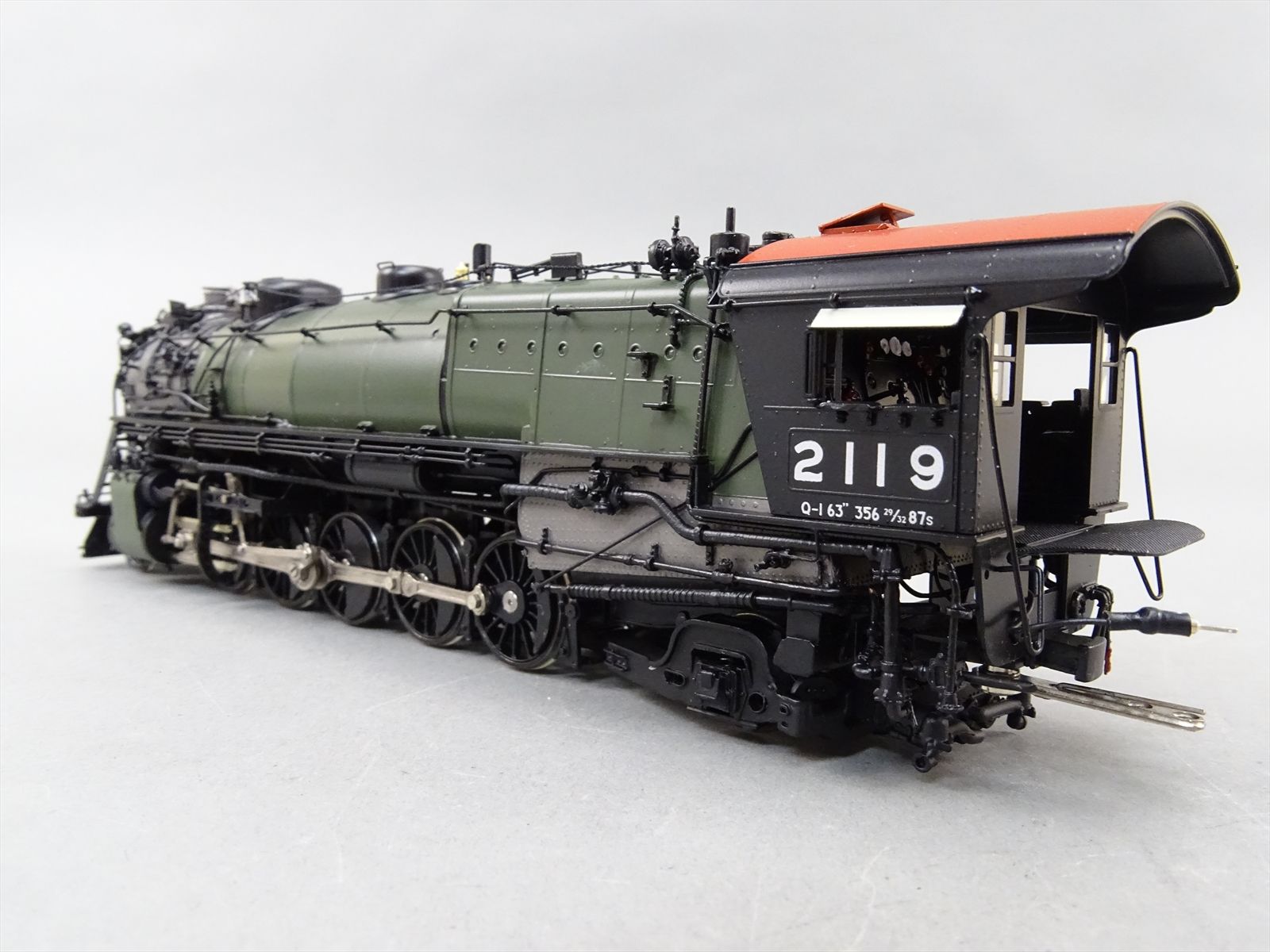 HO Brass Model - CIL 2287.1 GN Great Northern Q-1 2-10-2 Green Boiler ...