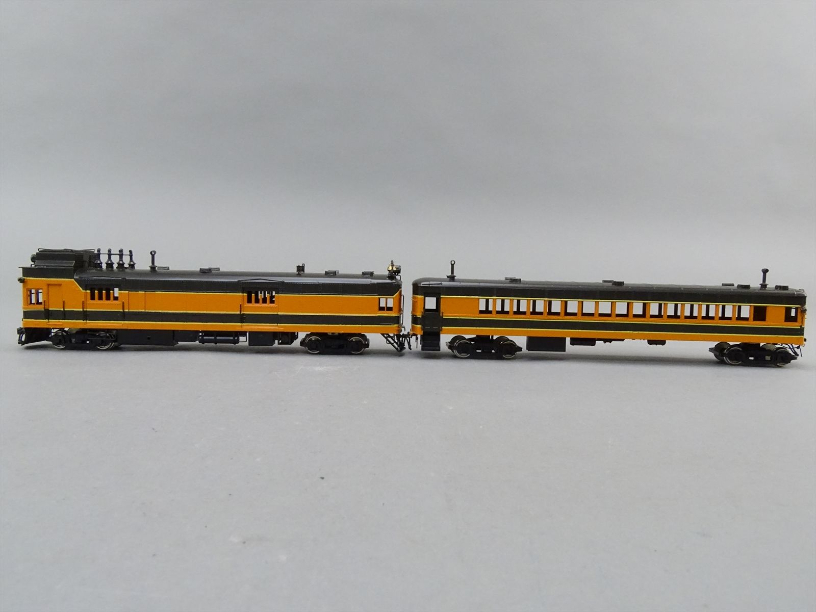 HO Brass Model - Oriental GN Gas Electric #2302 + Coach Trailer #600 ...