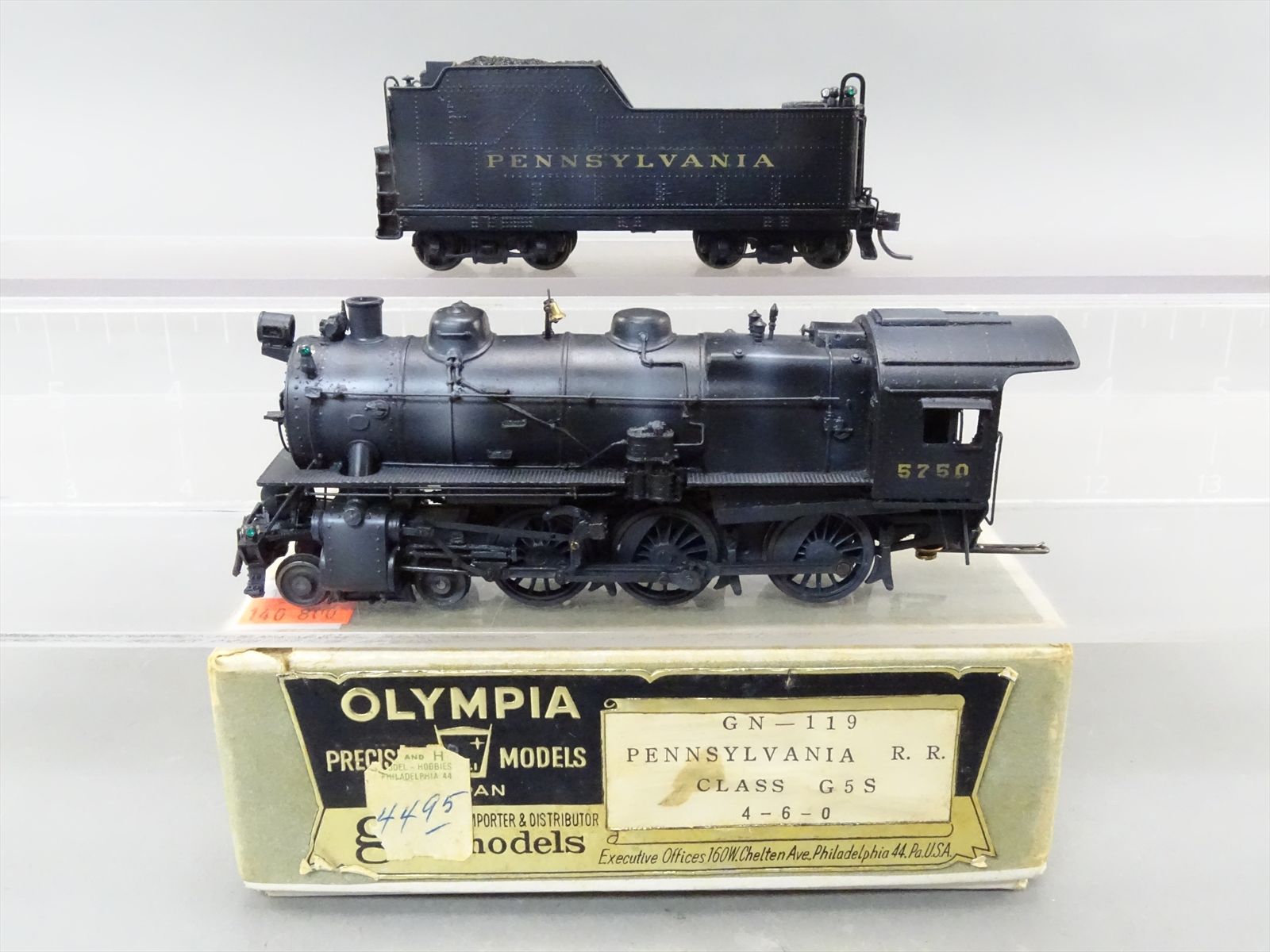 HO Brass Model - Gem PRR Pennsylvania 4-6-0 G5s #5750 - Custom - 1969 ...