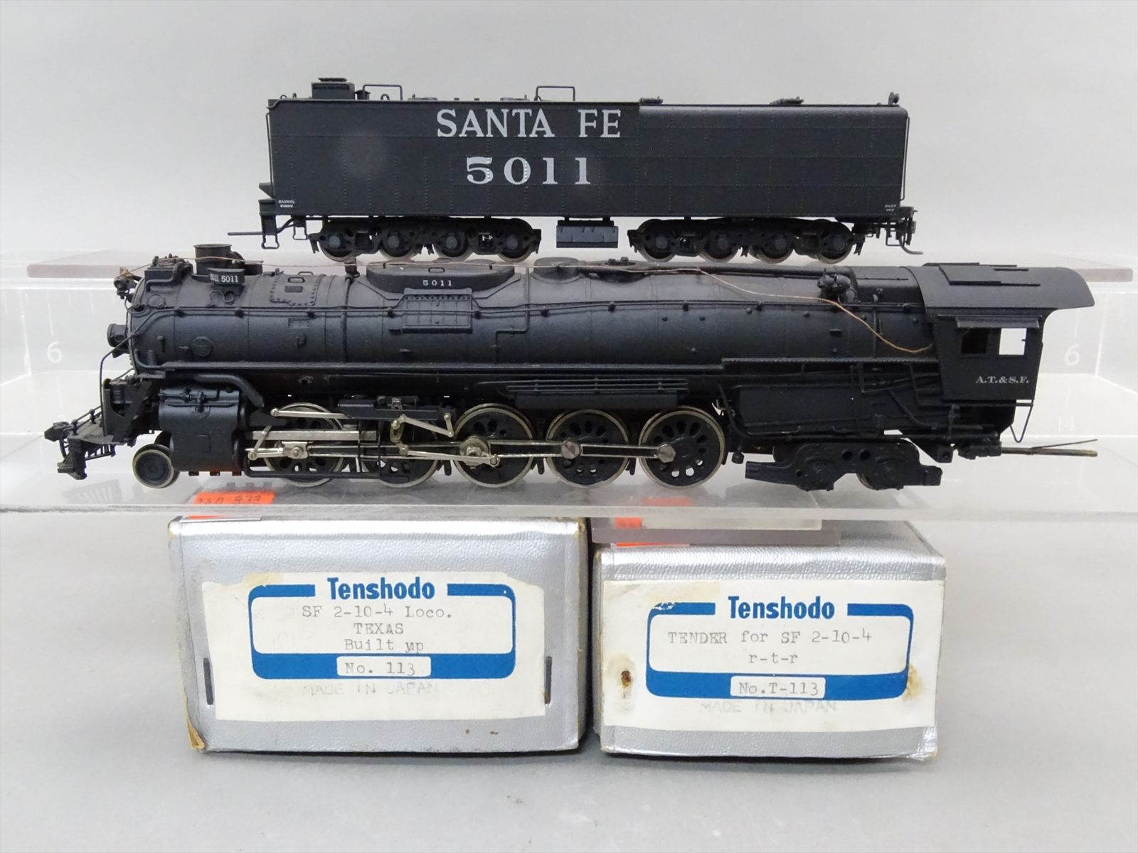 HO Brass Model - PFM ATSF Santa Fe 2-10-4 #5011 Texas - Custom - 1965 ...