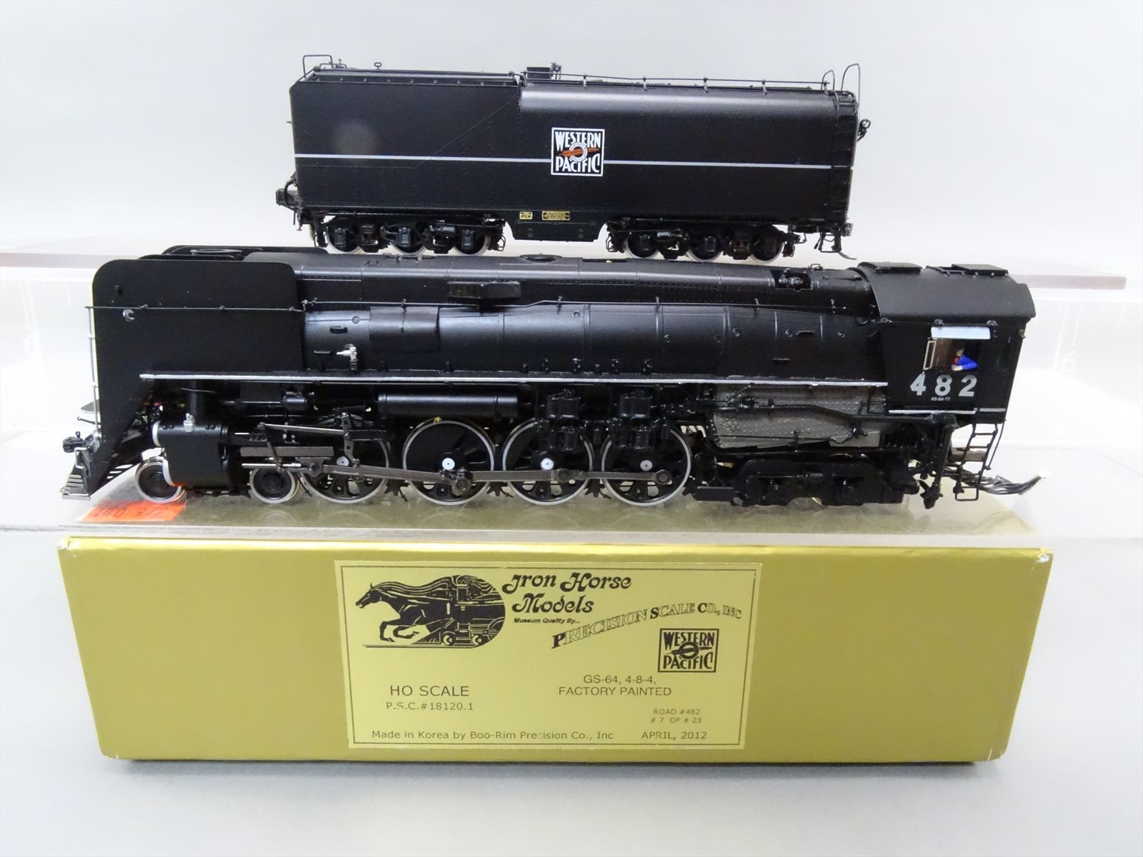 HO Brass Model - PSC 18120.1 WP Western Pacific GS-64 4-8-4 #482 - F/P ...