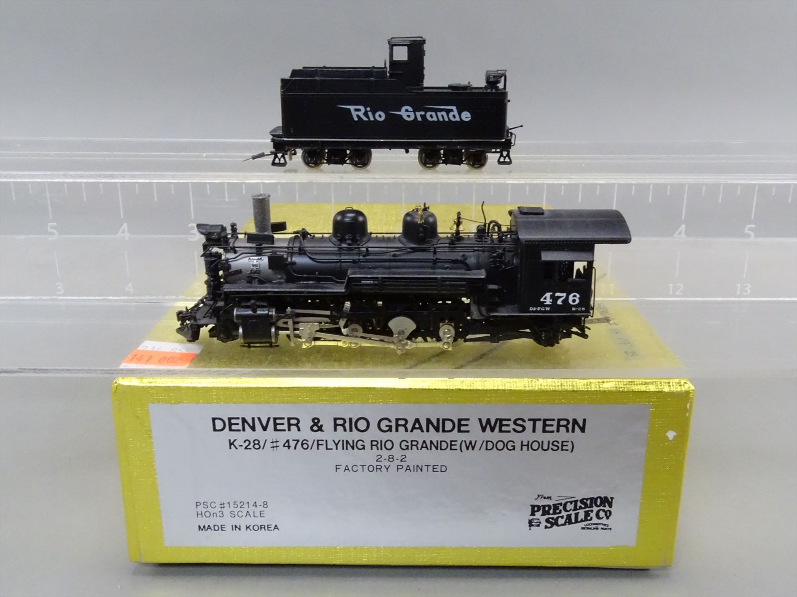 HOn3 Brass Model - PSC 15214-7 D&RGW Rio Grande K-28 2-8-2 Flying #476 ...