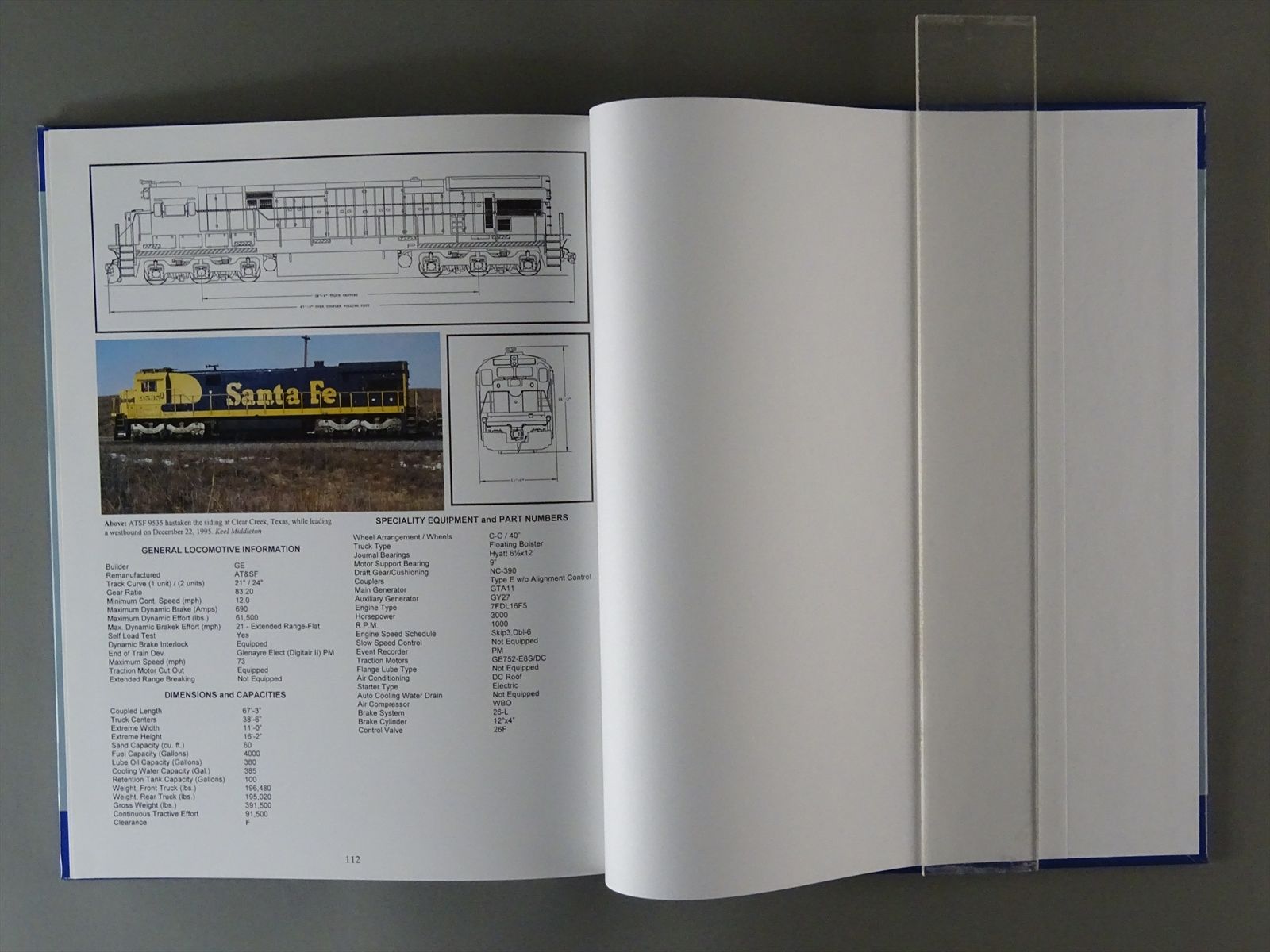 Railroad Book - AT&SF Railway 1995 Motive Power Fleet - Robert Del ...