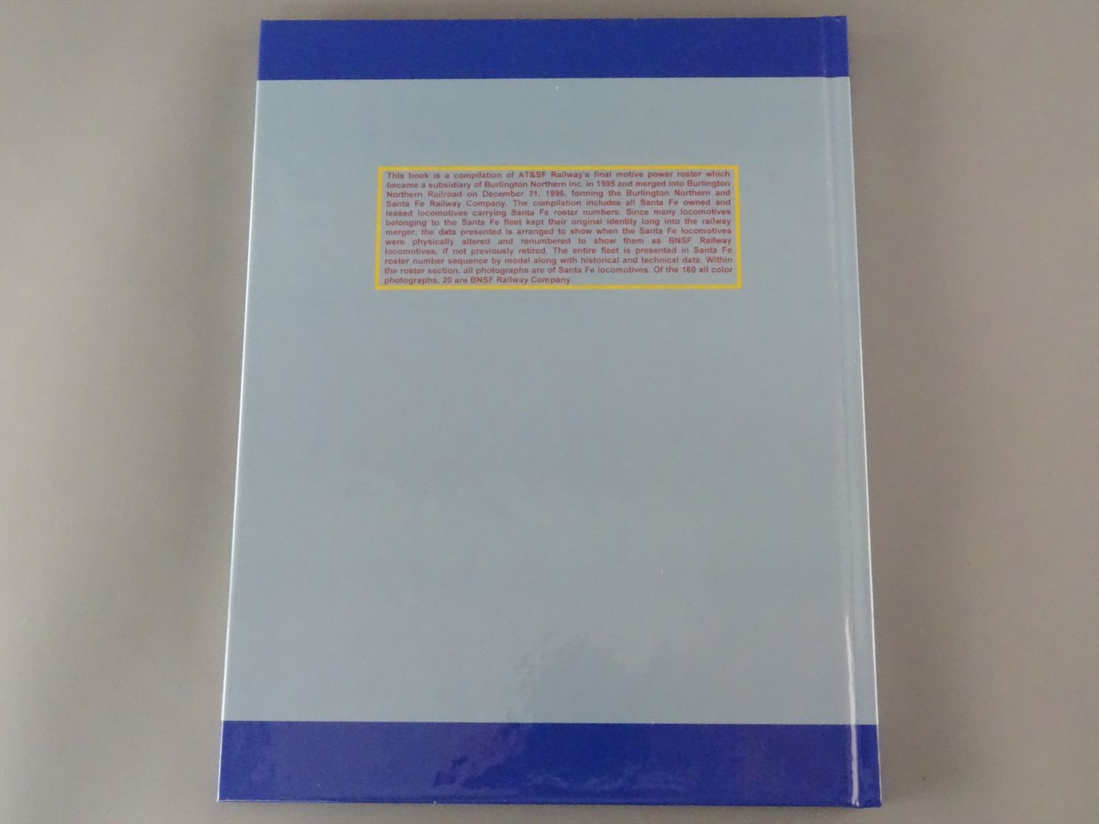 Railroad Book - AT&SF Railway 1995 Motive Power Fleet - Robert Del ...