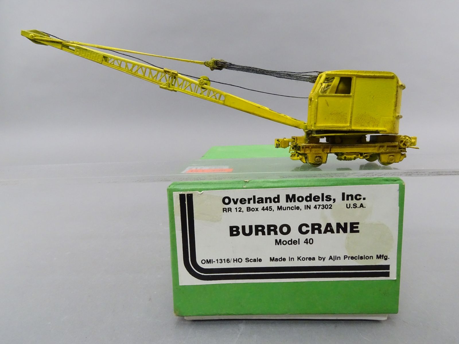 HO Brass Model - OMI 1316 PRR Pennsylvania Burro Crane Model 40 ...