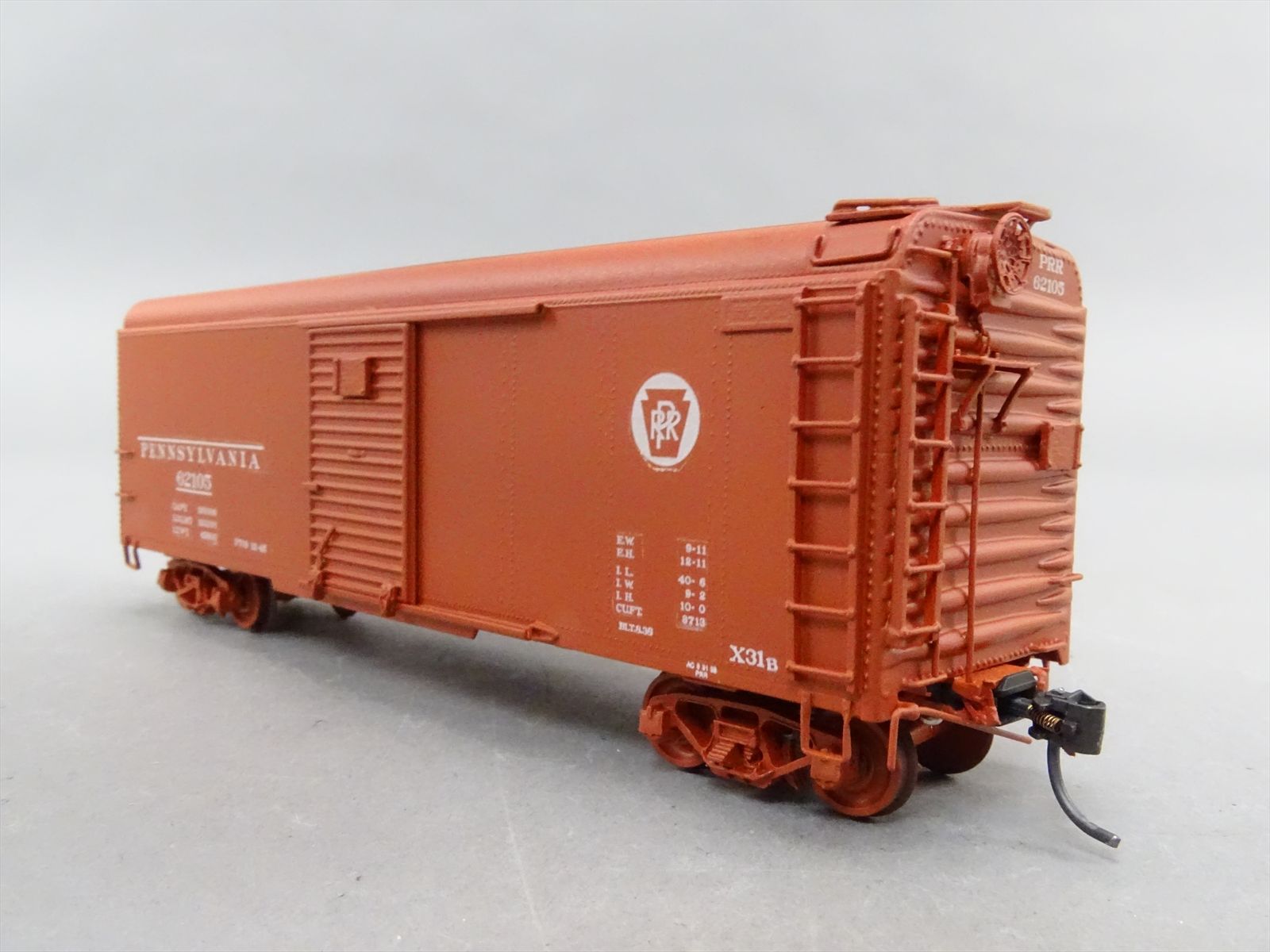 HO Brass Model - Railworks PRR Pennsylvania 40' Round Roof Box Car ...