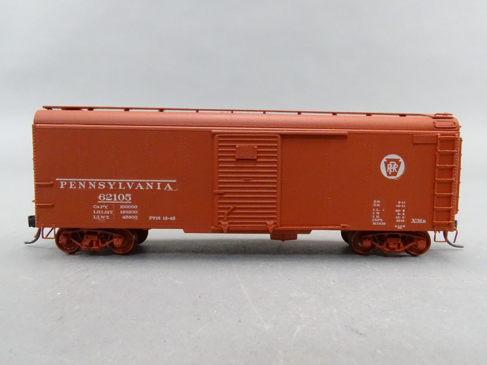 HO Brass Model - Railworks PRR Pennsylvania 40' Round Roof Box Car ...