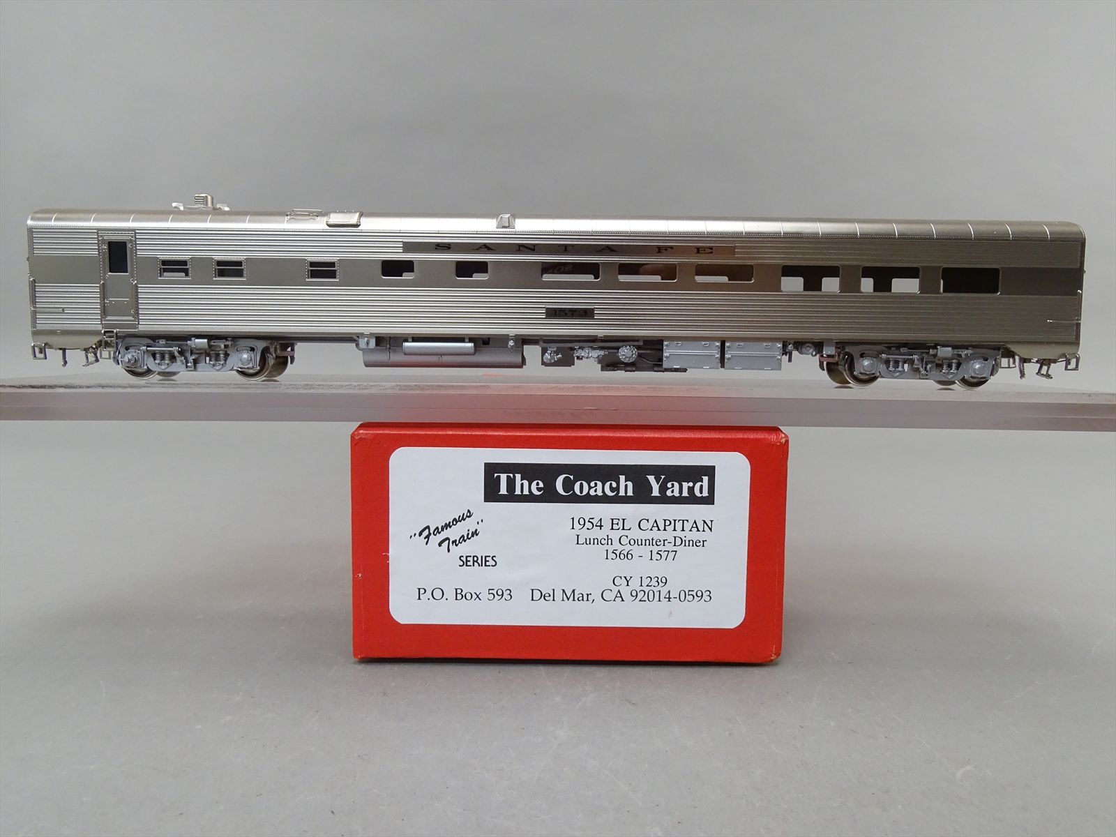 HO Brass Model - TCY 1239 SINGLE CAR ONLY AT&SF Santa Fe 1954 El ...