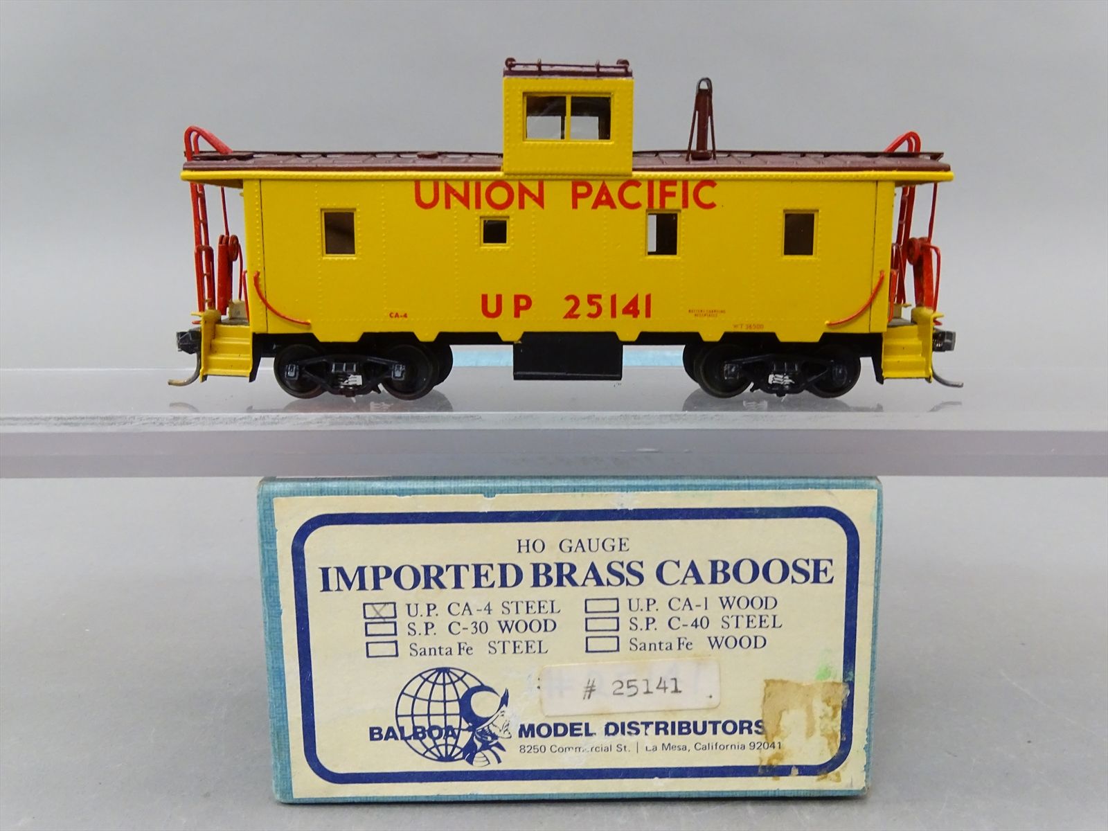 HO Brass Model - Balboa UP Union Pacific CA-4 Steel Caboose #25141 ...