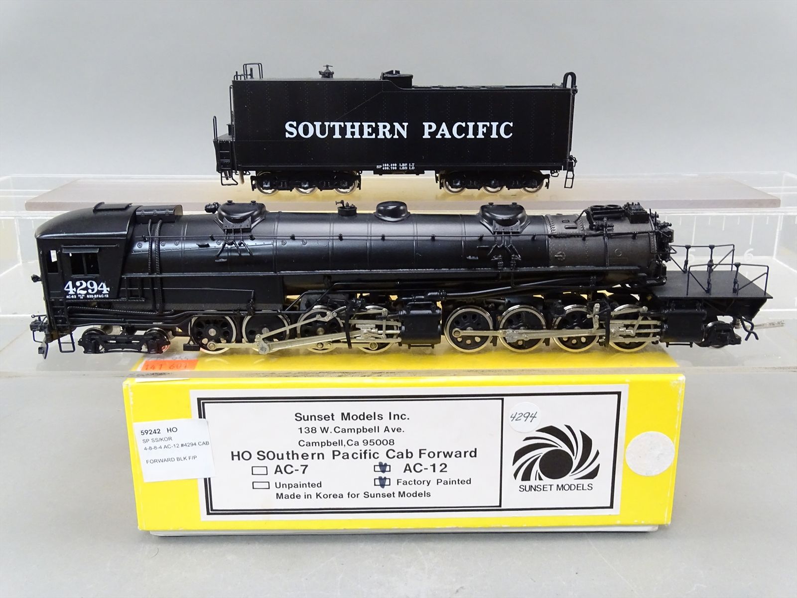 HO Brass Model - Sunset SP Southern Pacific 4-8-8-2 AC-12 Cab Forward ...