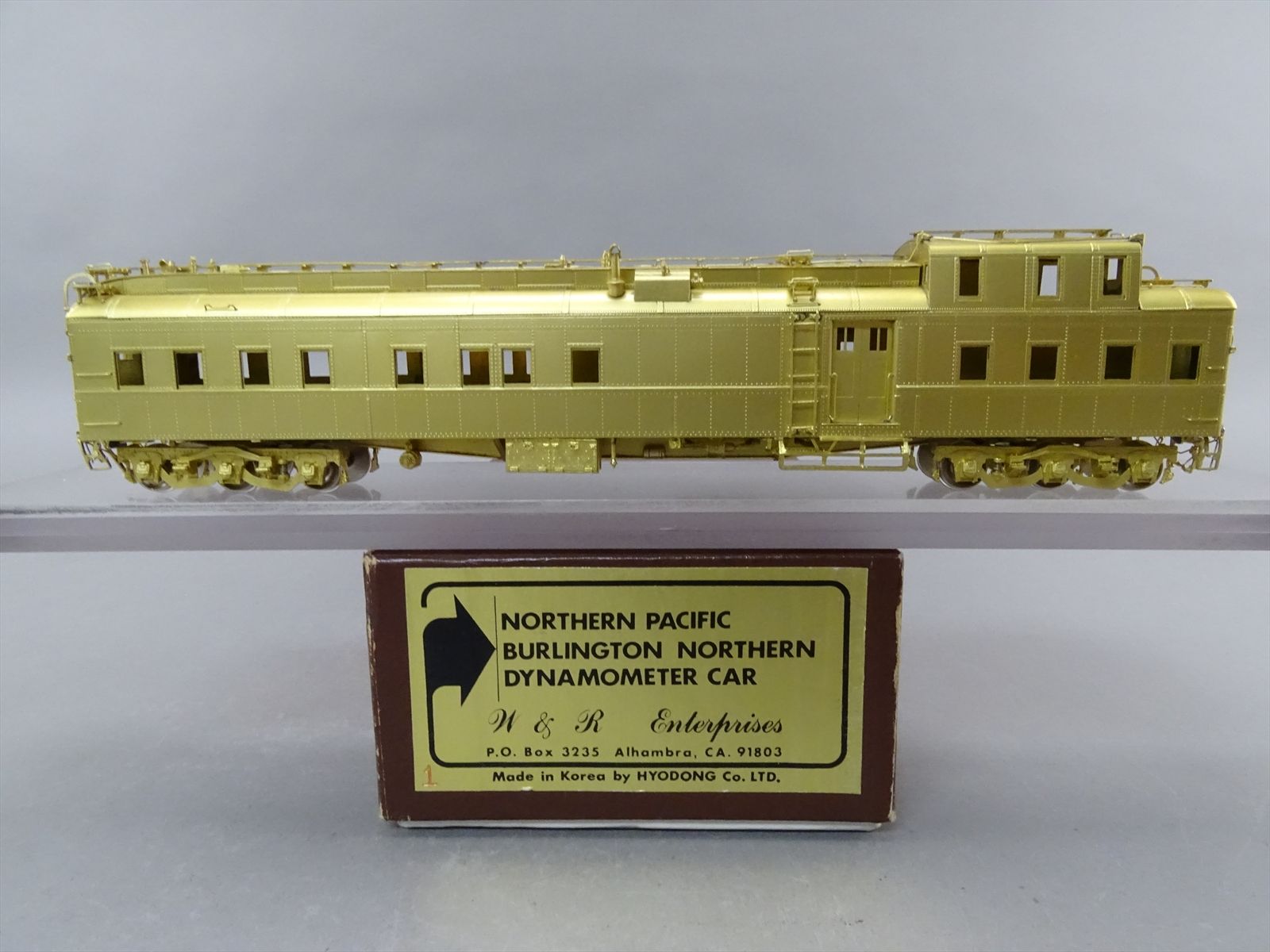 HO Brass Model - W&R NP / BN Burlington Northern Pacific Dynamometer ...
