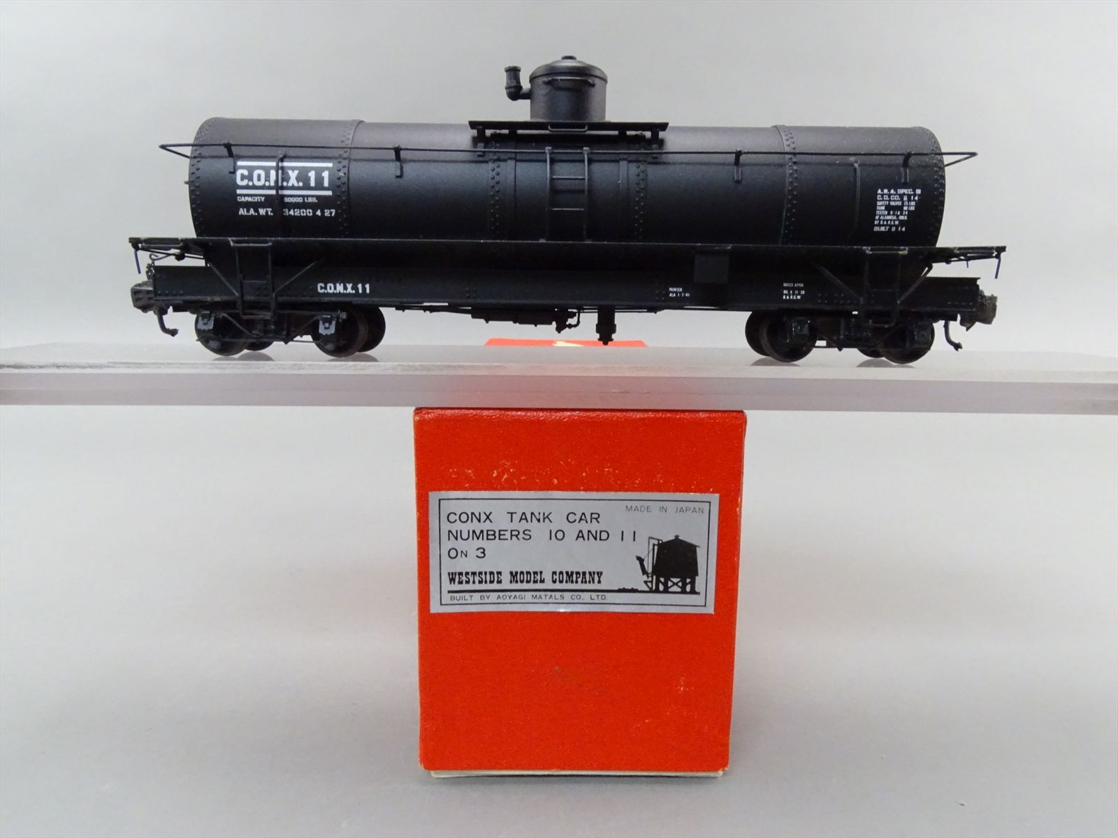 On3 Brass Model - WMC CONX Conoco Tank Car #11 - Custom - Aoyagi