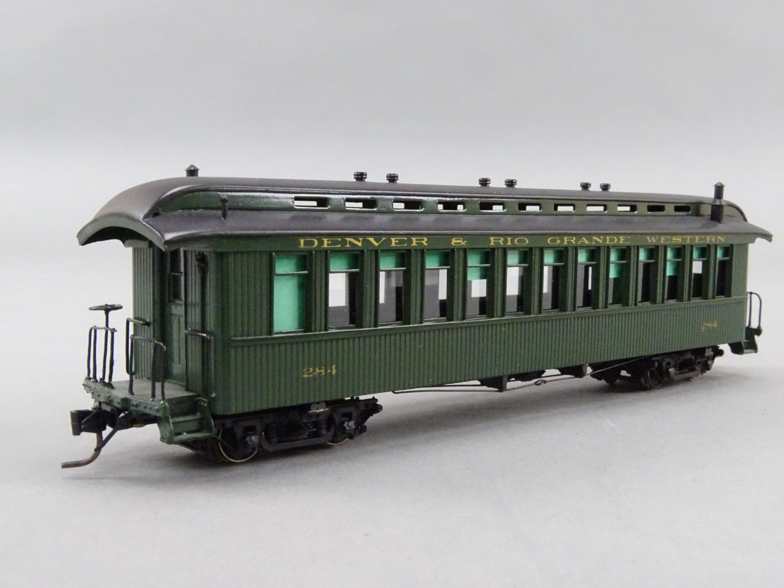 HOn3 Brass Model - PFM D&RGW Rio Grande Standard Coach #284 - Custom - 1977 Run - SKI