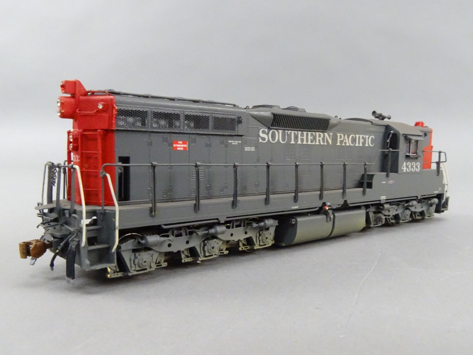 HO Brass Model - OMI 5182 SP Southern Pacific SD9 Scarlet / Dark Gray #4333 - Custom + Weathered ...