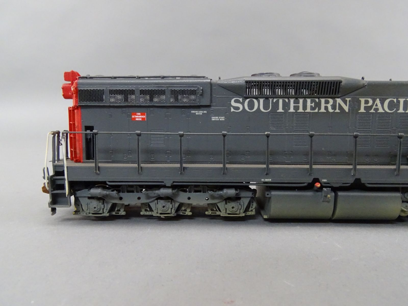 HO Brass Model - OMI 5182 SP Southern Pacific SD9 Scarlet / Dark Gray #4333 - Custom + Weathered ...