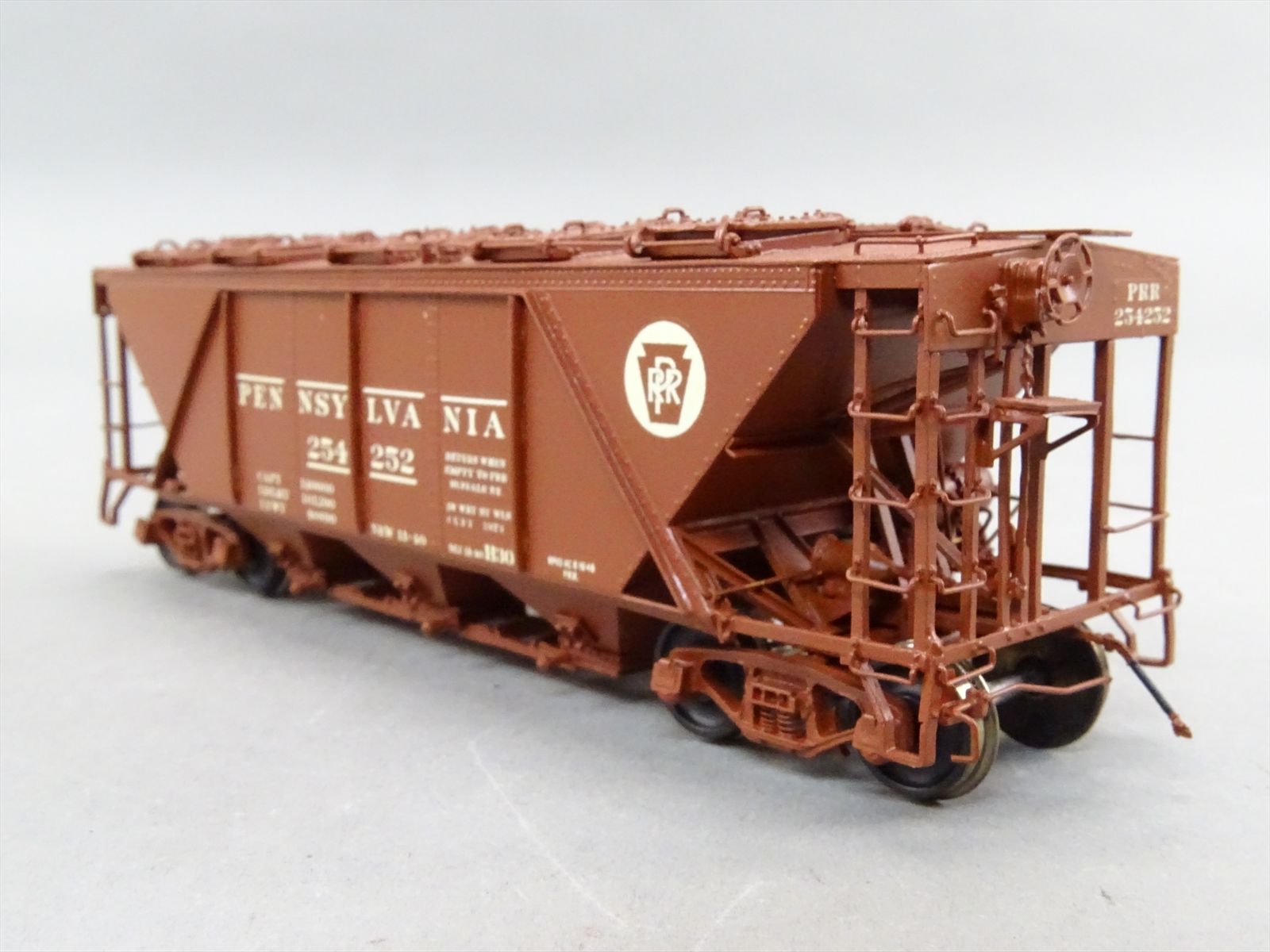 HO Brass Model - OMI 3327.1 PRR Pennsylvania Covered Hopper H30 #254253 ...