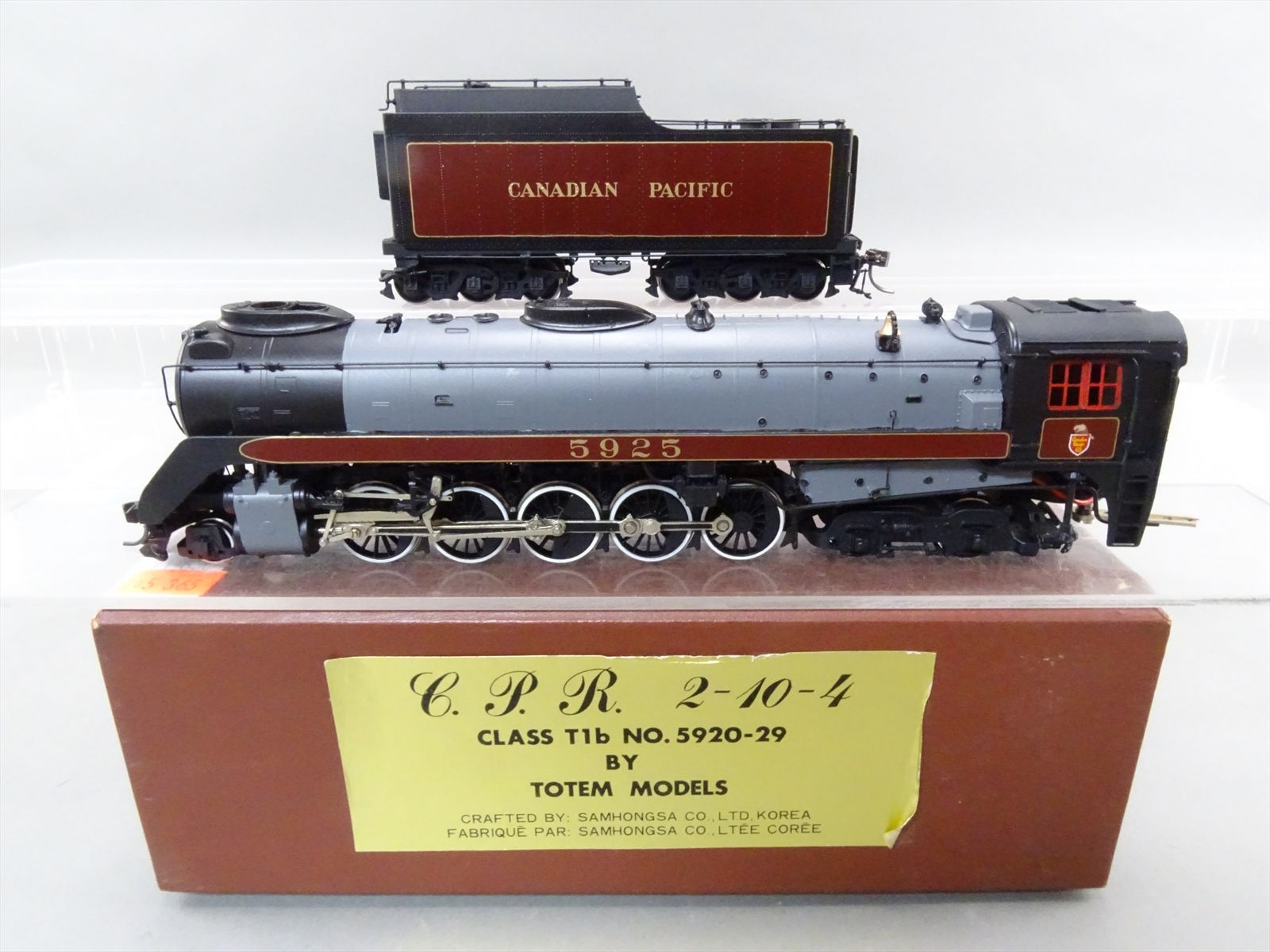 HO Brass Model - Totem CP CPR Canadian Pacific T1b 2-10-4 Selkirk #5925 ...