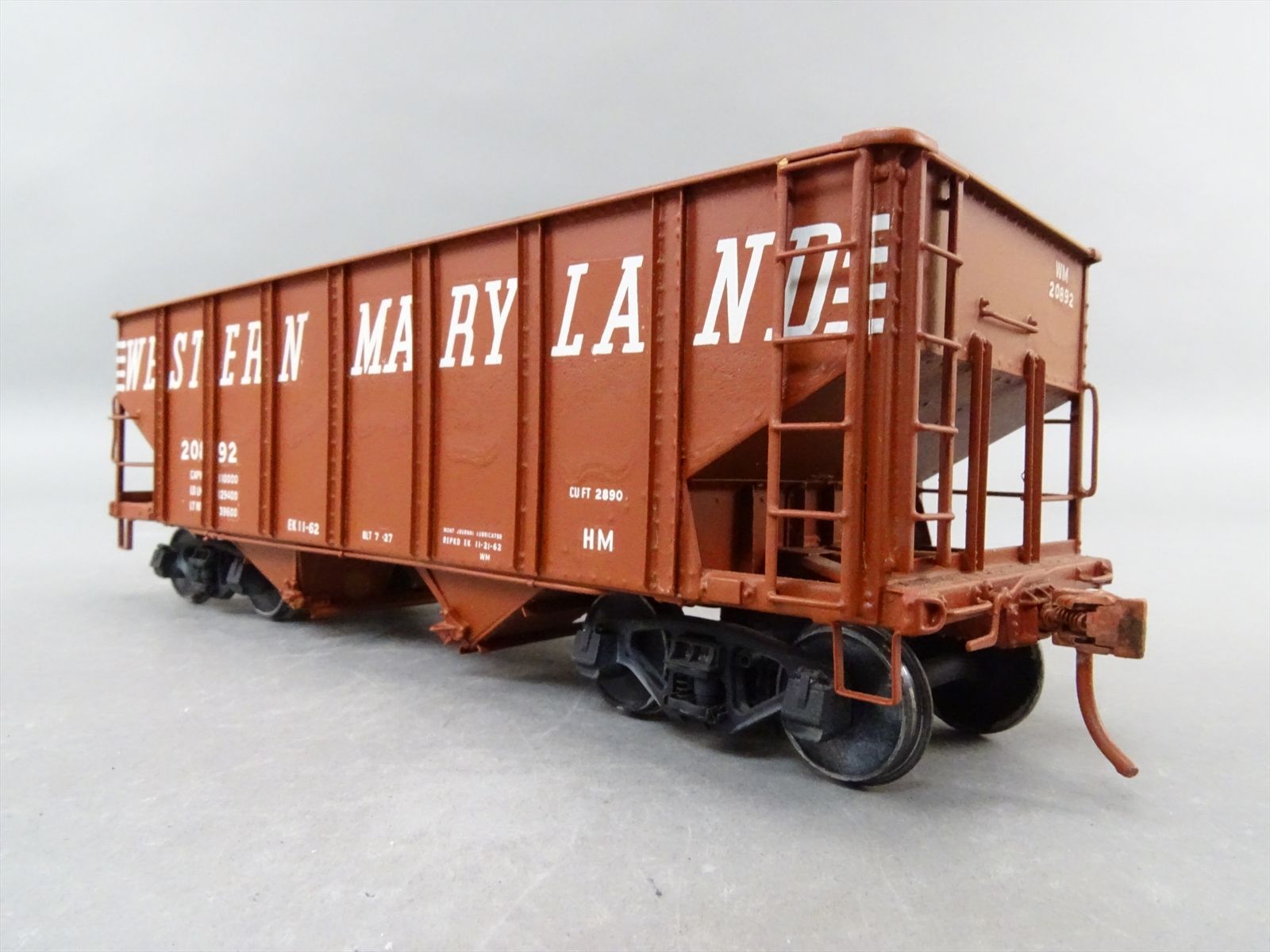 O Brass Model - Rich Yoder WM Western Maryland 55 Ton Twin Bay Channel ...