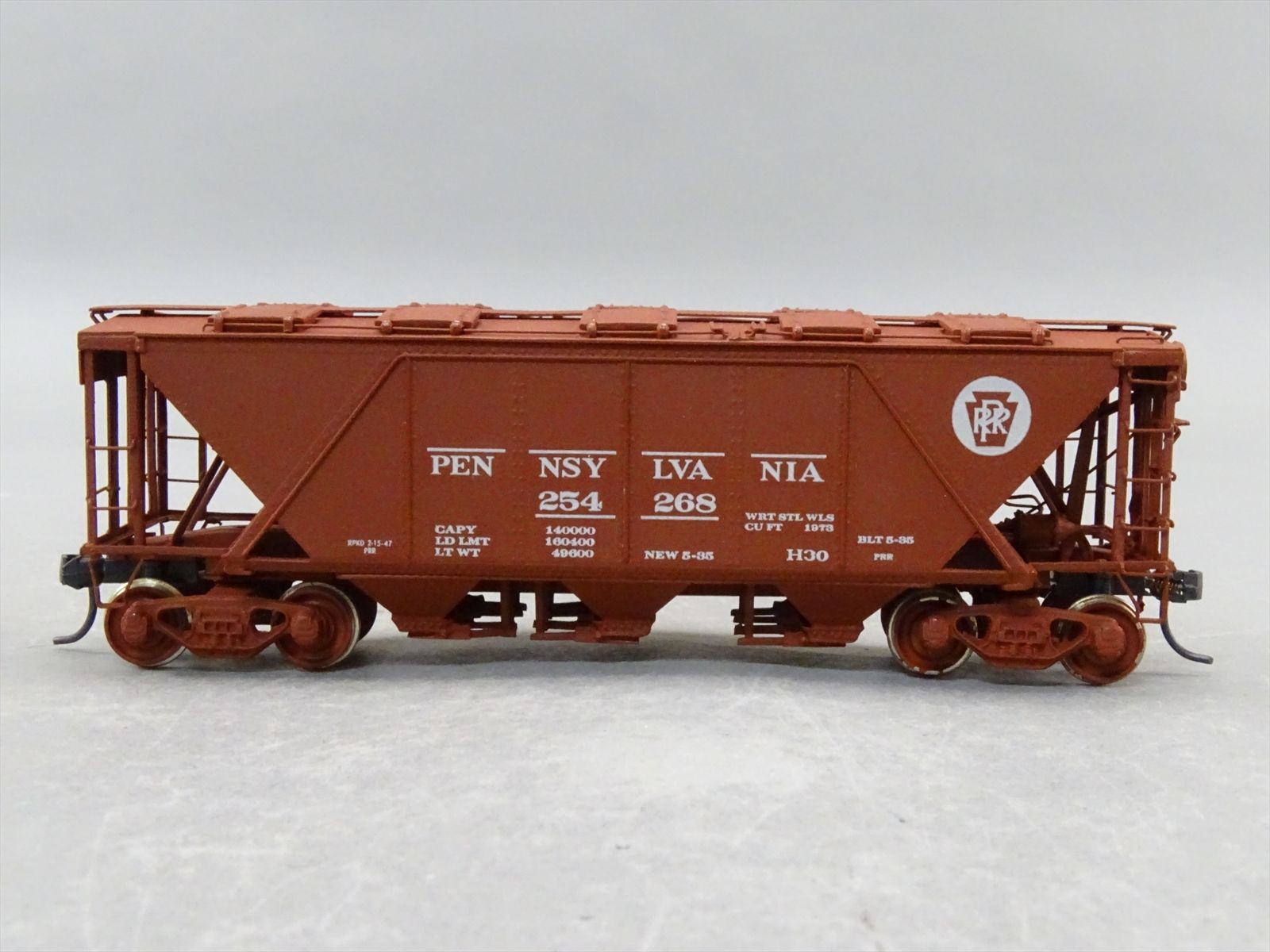 HO Brass Model - Oriental PRR Pennsylvania H30 Covered Hopper #254268 ...