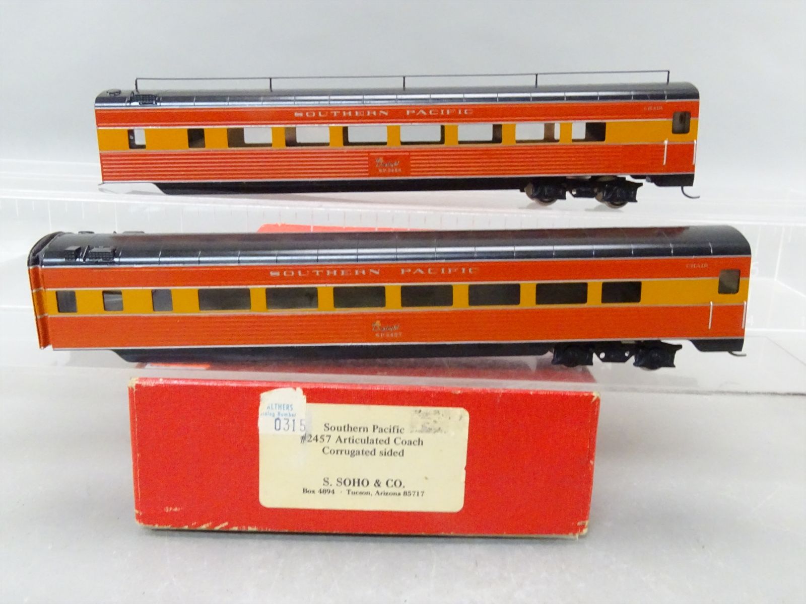 HO Brass Model - Soho SP Southern Pacific Articulated Corrugated Side ...