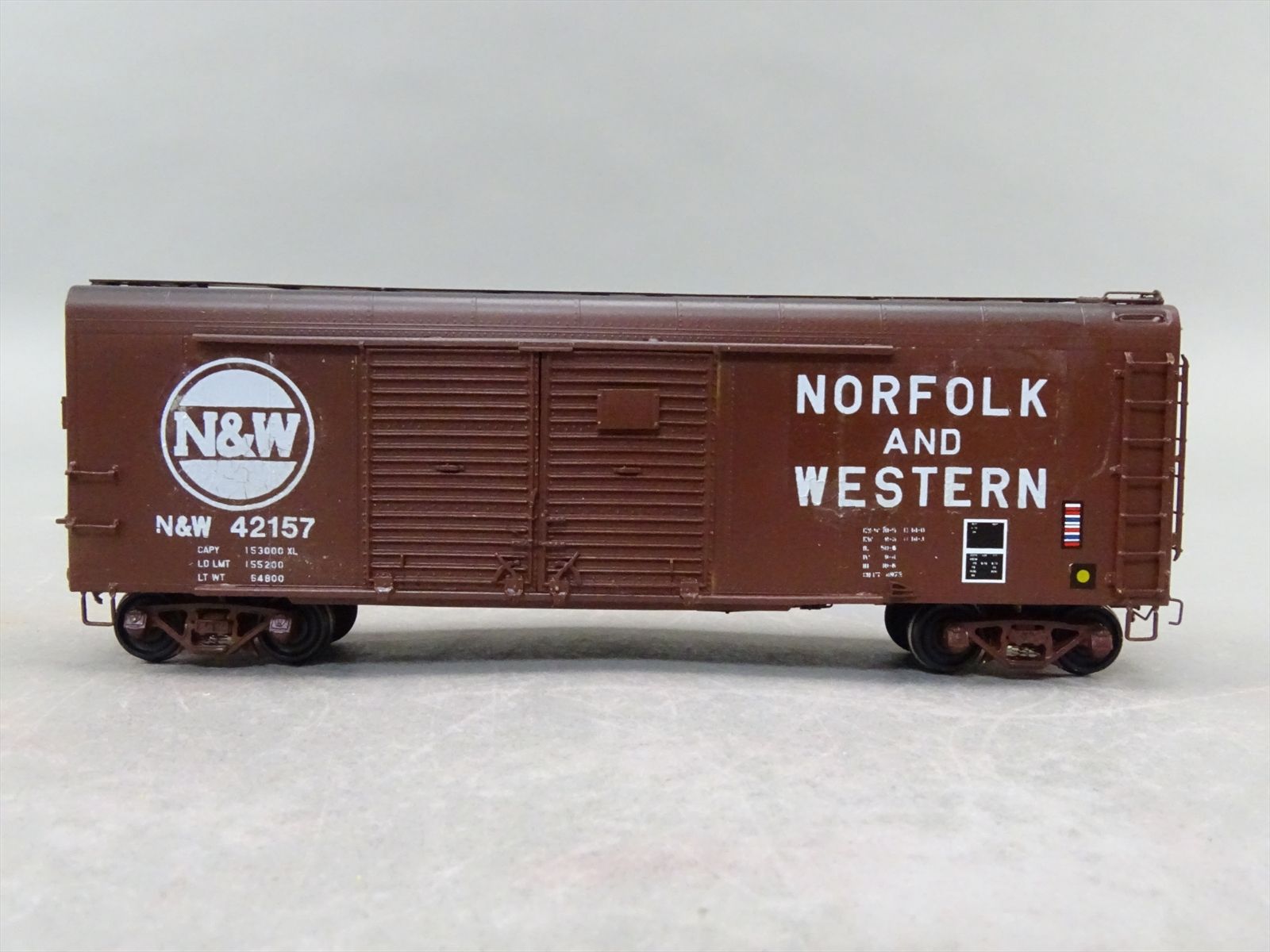 HO Brass Model - W&R N&W Norfolk & Western 40' Round Roof Auto ...